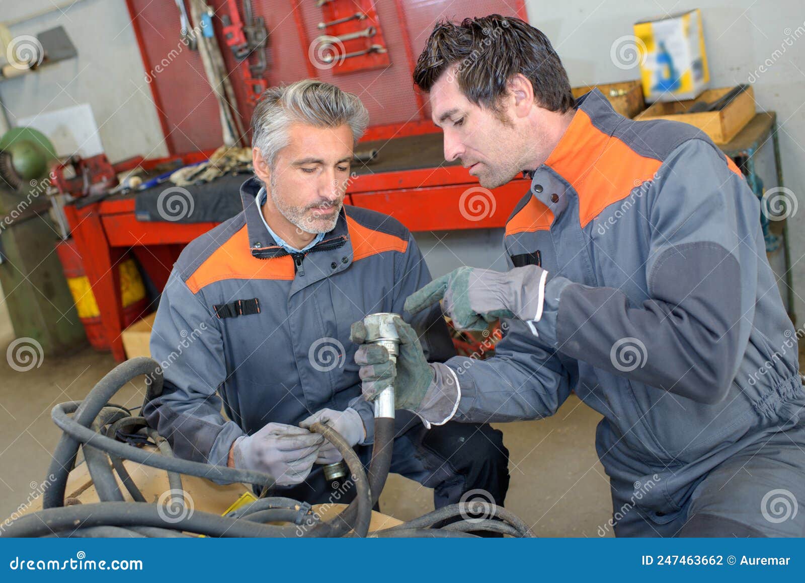 People Fixing Clog in Pipes Stock Photo - Image of mechanism, workshop ...