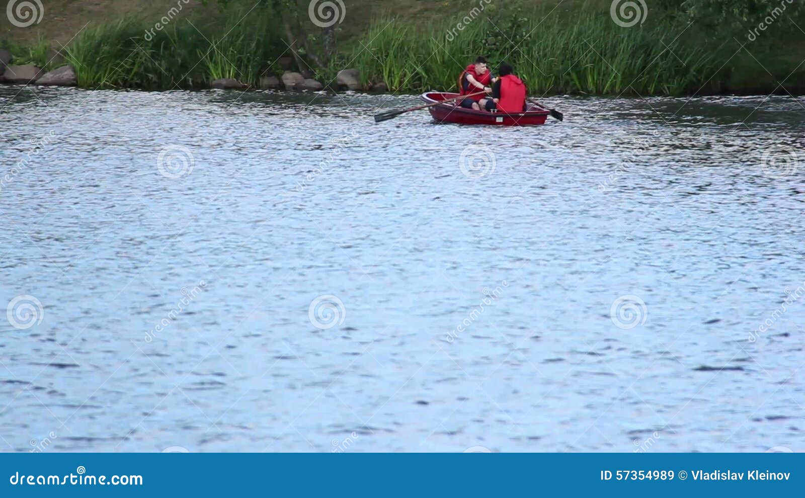 People are Floating on a Boat on the River Stock Video - Video of ...