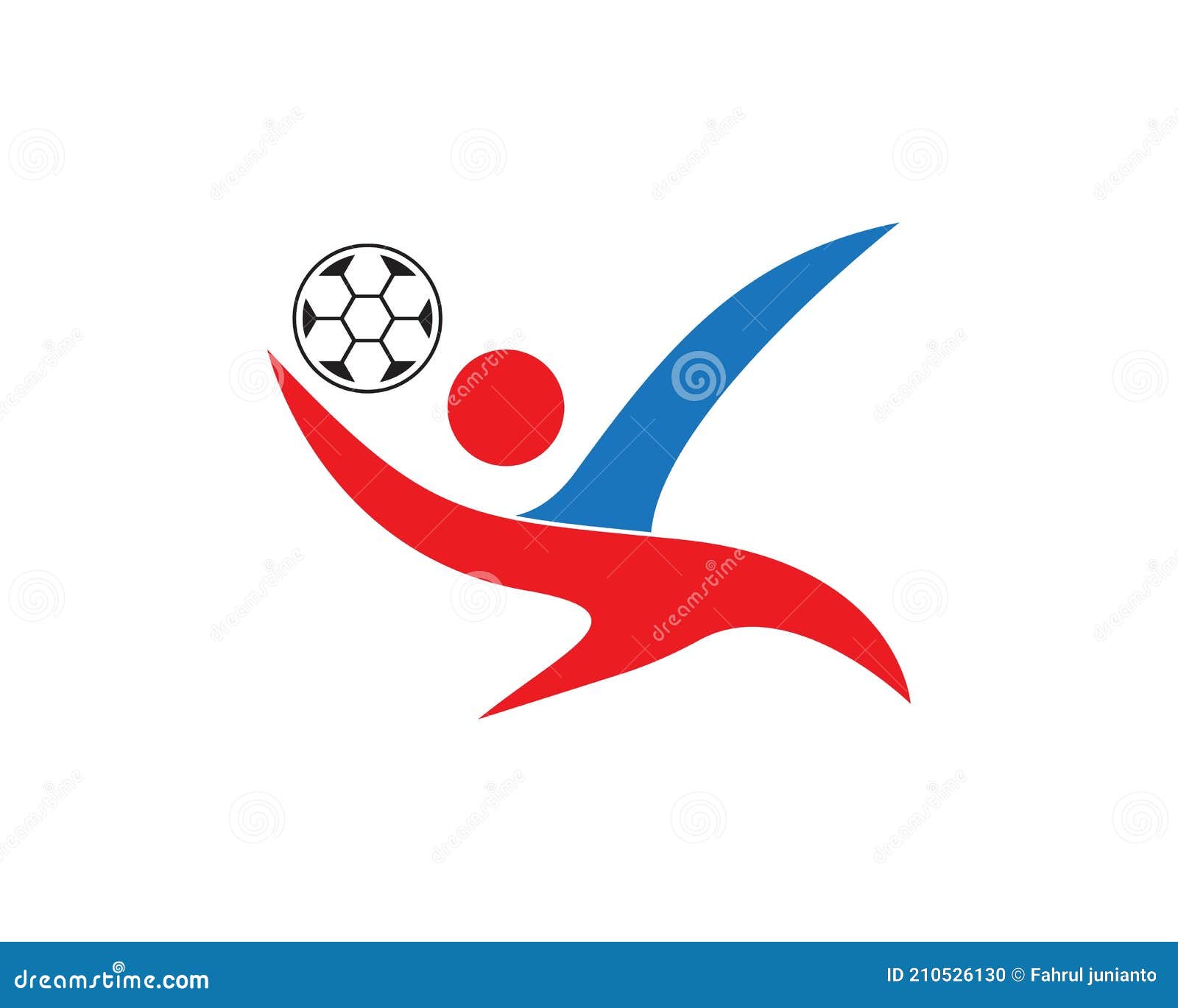 People Football Logo Vector Illustration Stock Vector - Illustration of ...