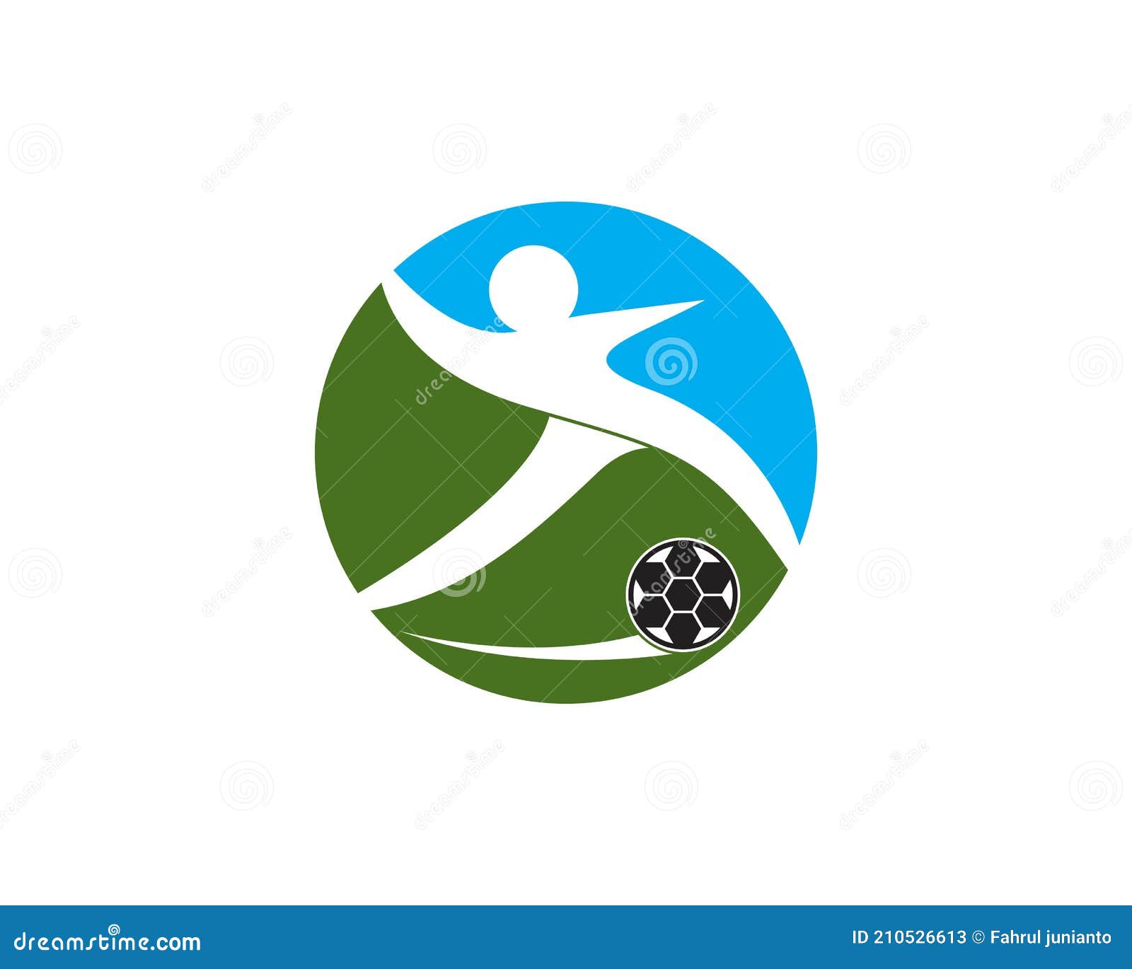 People Football Logo Vector Illustration Stock Illustration ...