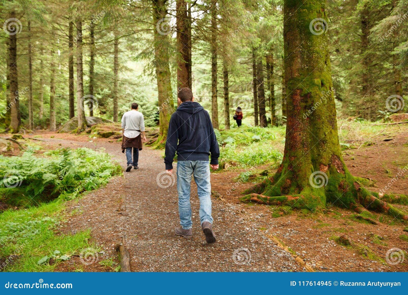 People in the forest stock image. Image of outdoor, scandinavian ...