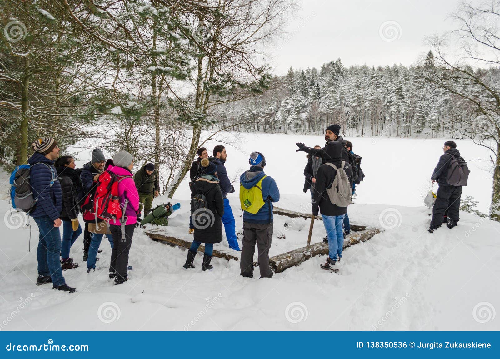 People in Forest on Wintertime Editorial Photo - Image of lifestyle ...