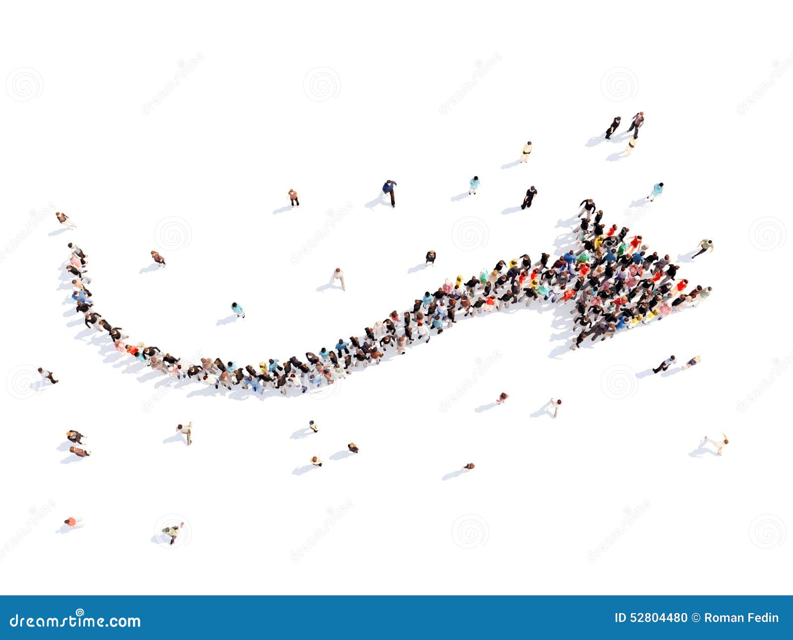People in the Form of Arrows Stock Photo - Image of directional ...