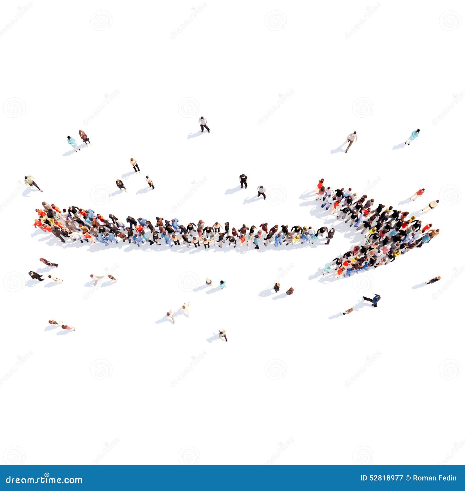People in the Form of Arrows Stock Image - Image of forecast, finance ...