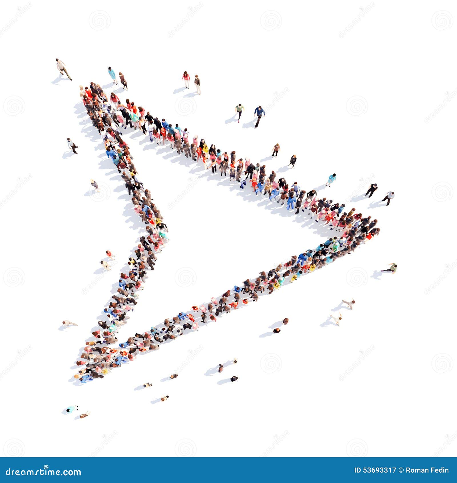 People in the Form of Arrows Stock Image - Image of emblem, graphic ...