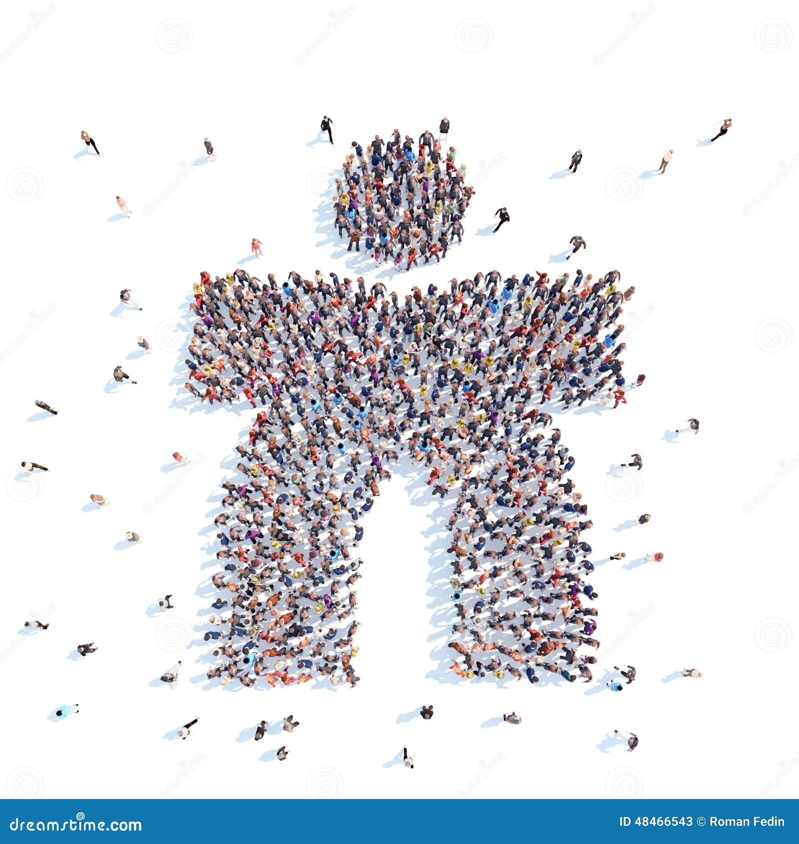 People in the form of man. stock illustration. Illustration of figure ...