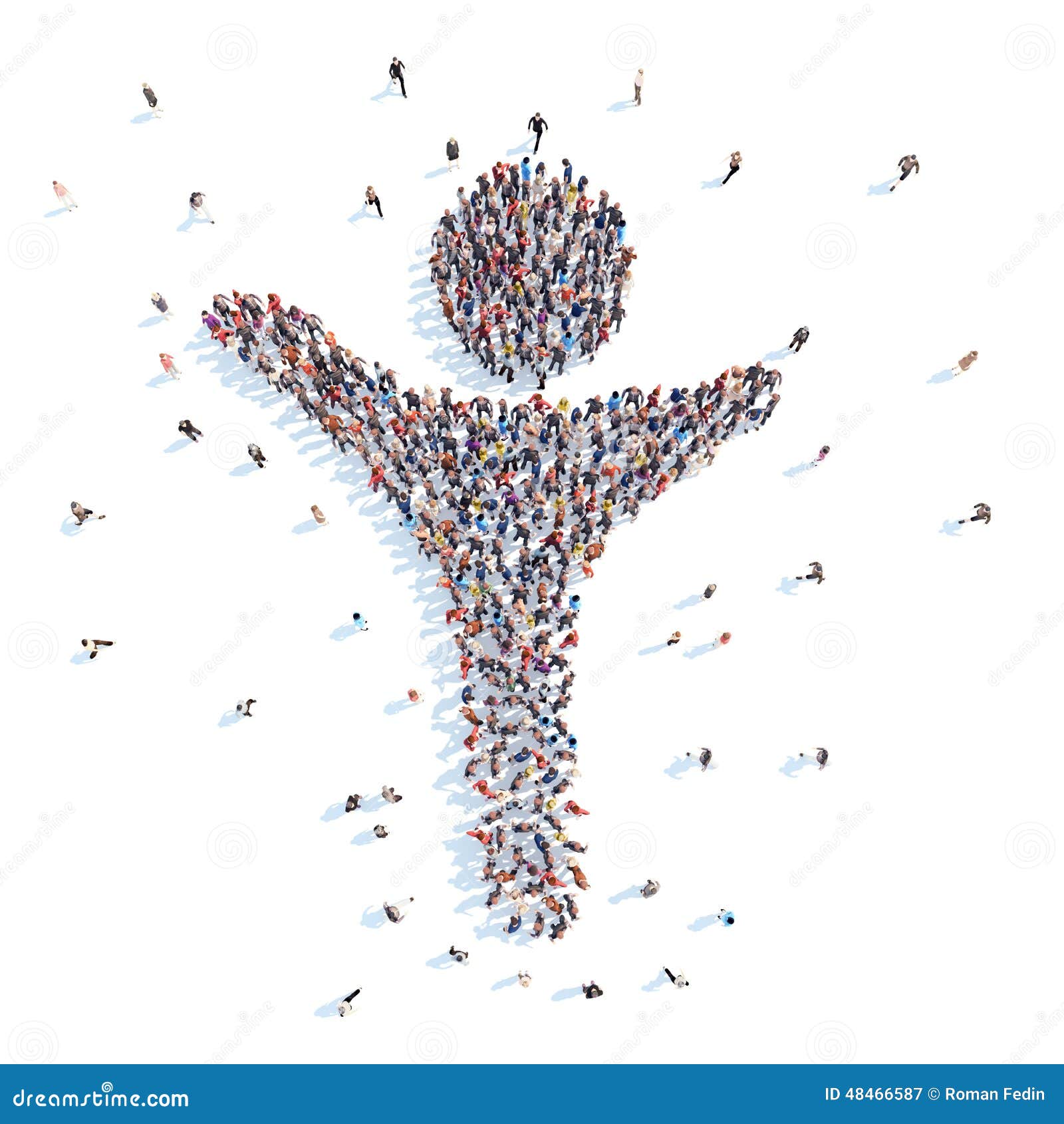 People in the form of man. stock illustration. Illustration of abstract ...