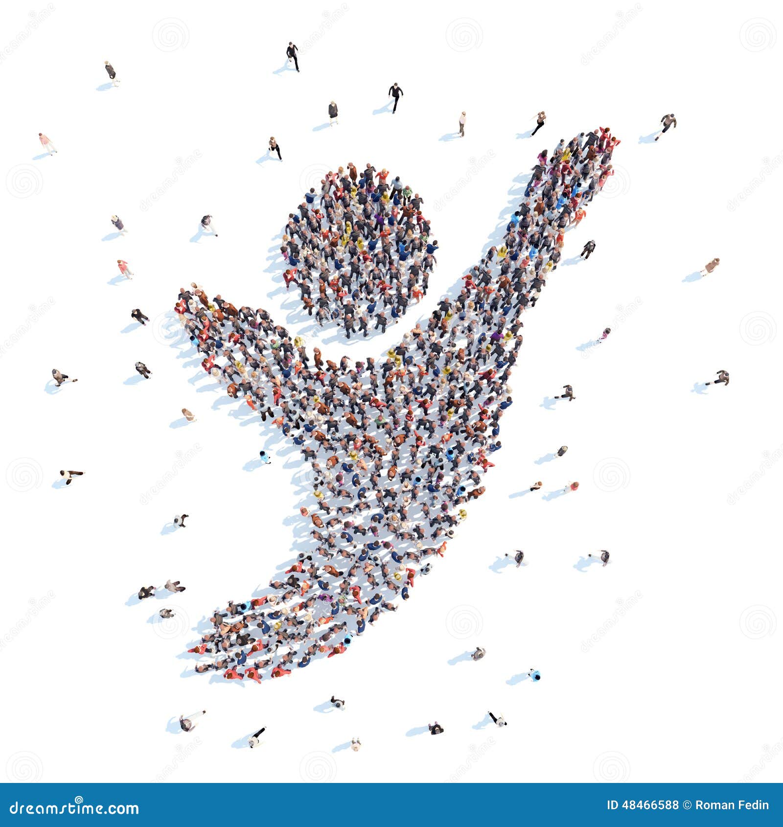 People in the form of man. stock illustration. Illustration of global ...