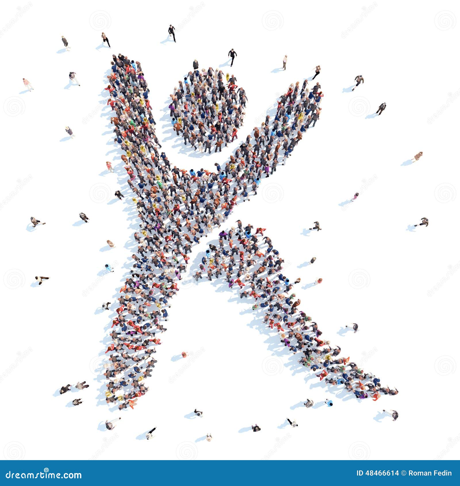 People in the form of man. stock illustration. Illustration of figure ...