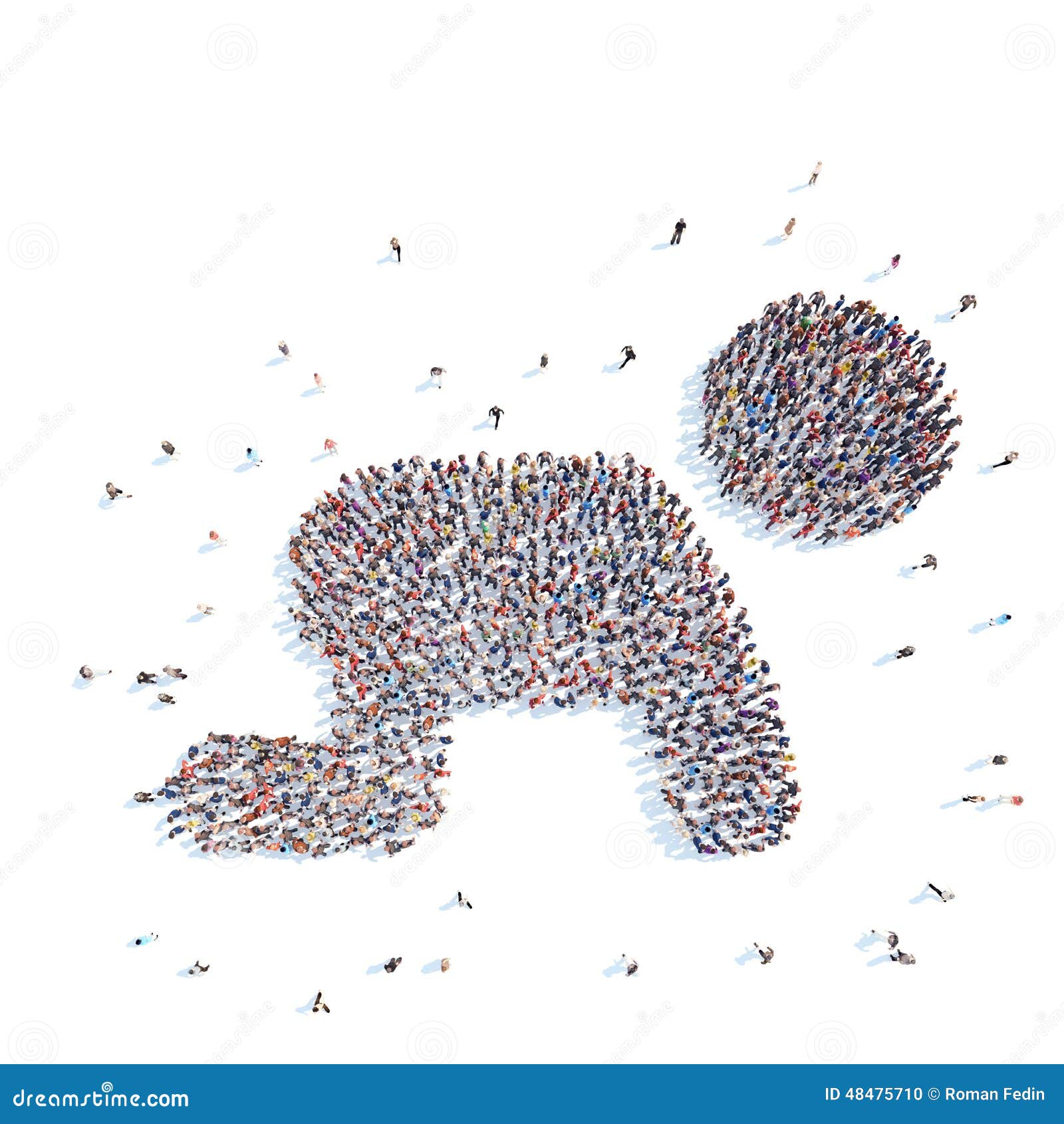 People in the form of man. stock illustration. Illustration of ...