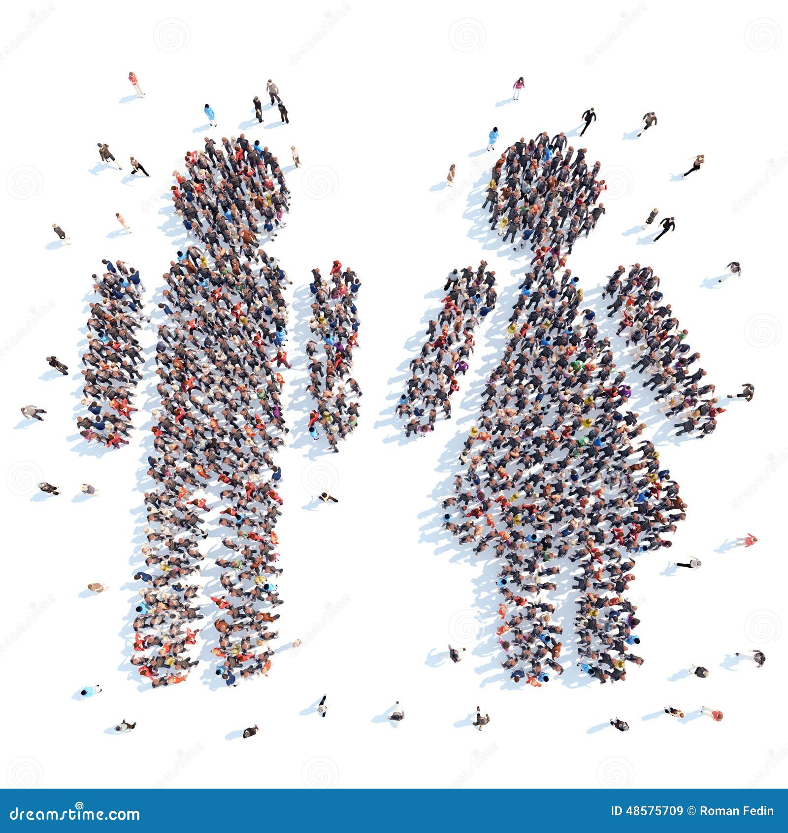 People in the form of man. stock illustration. Illustration of isolated ...