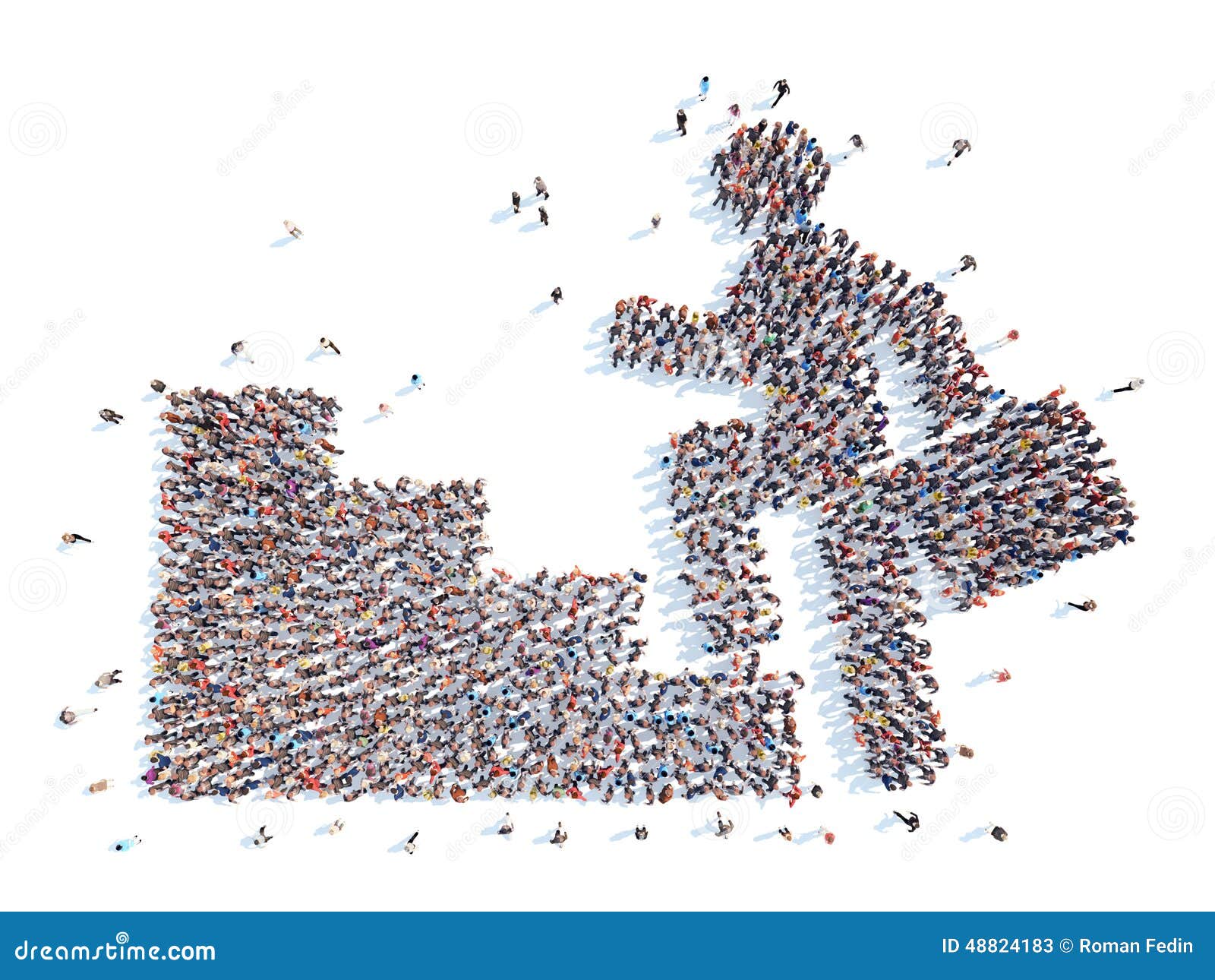 People in the form of man. stock image. Image of connection - 48824183