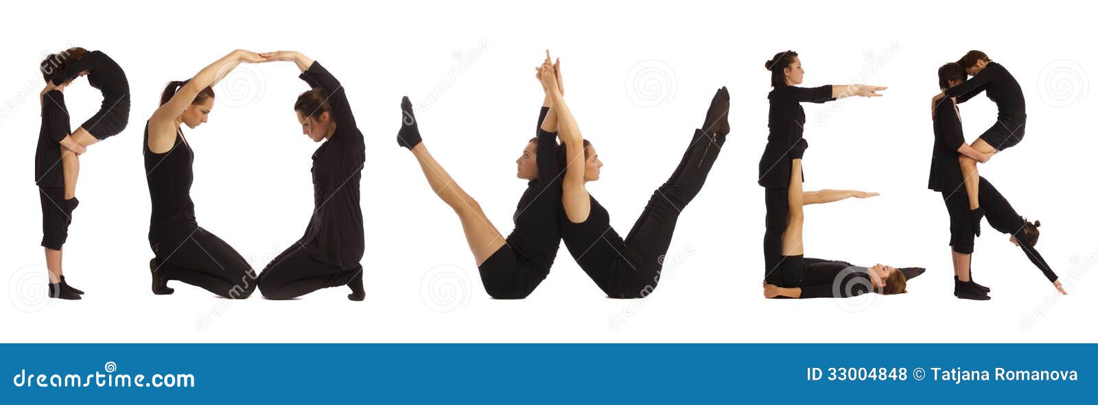 People Forming POWER Word Over White Background Stock Photo - Image of ...