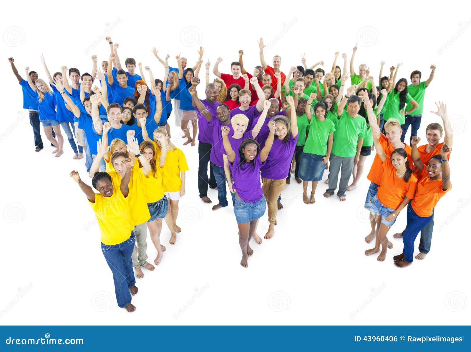 People Forming To Continent Map Stock Photo - Image of asian, colored ...