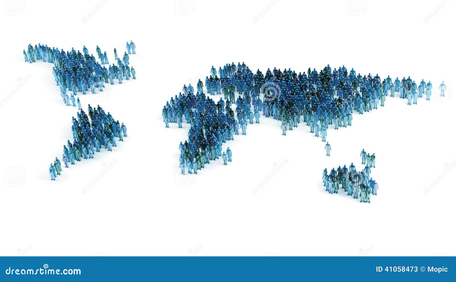 People forming a world map stock illustration. Illustration of ...