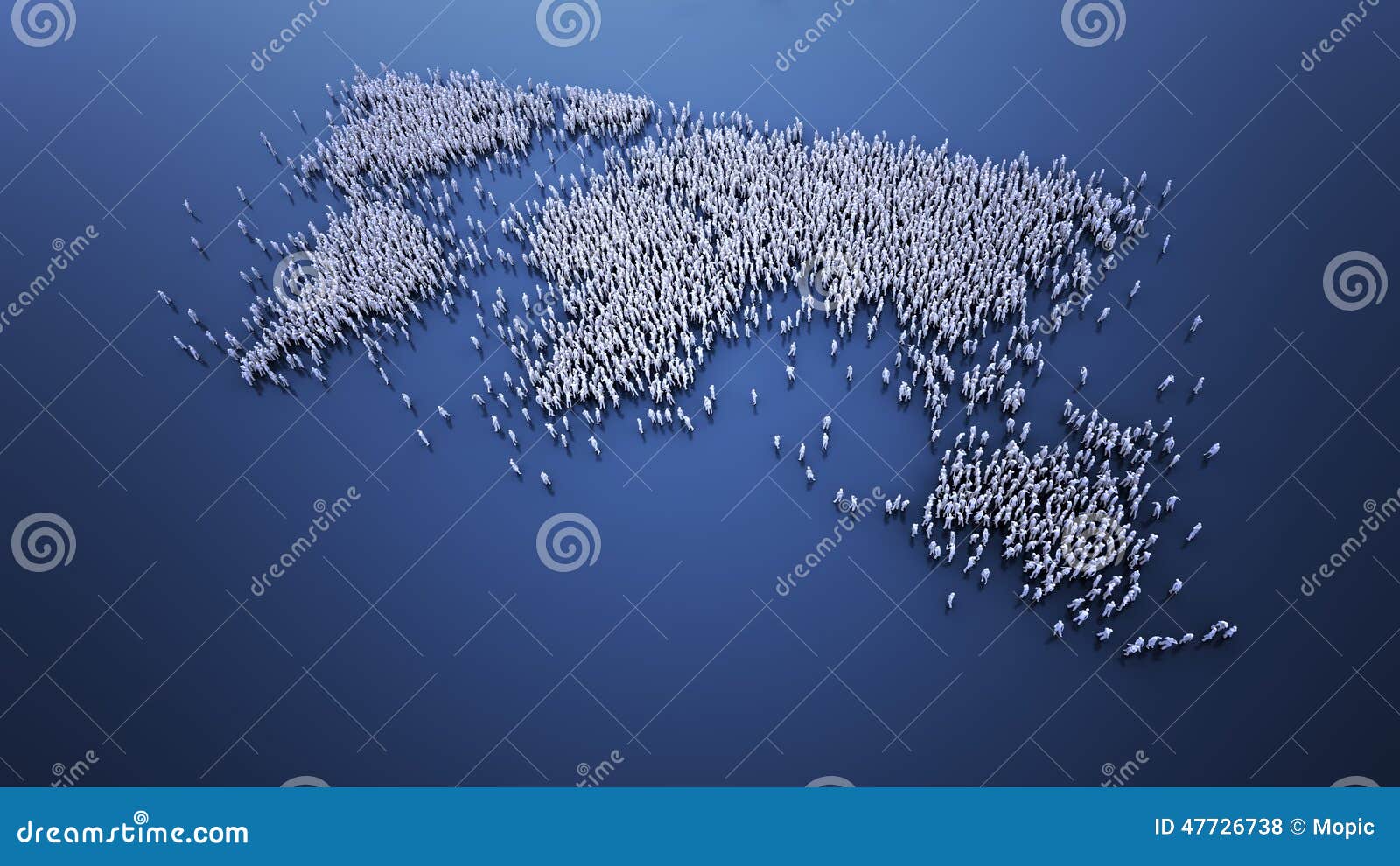 People forming a world map stock illustration. Illustration of group ...