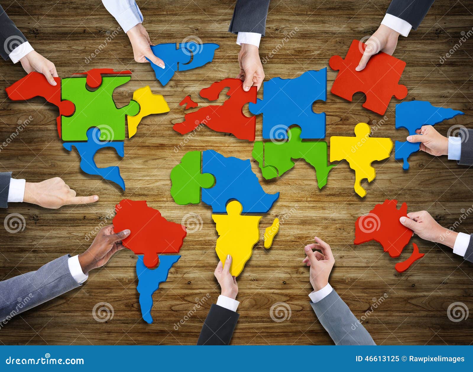 World Map Puzzle Royalty-Free Cartoon | CartoonDealer.com #10258496