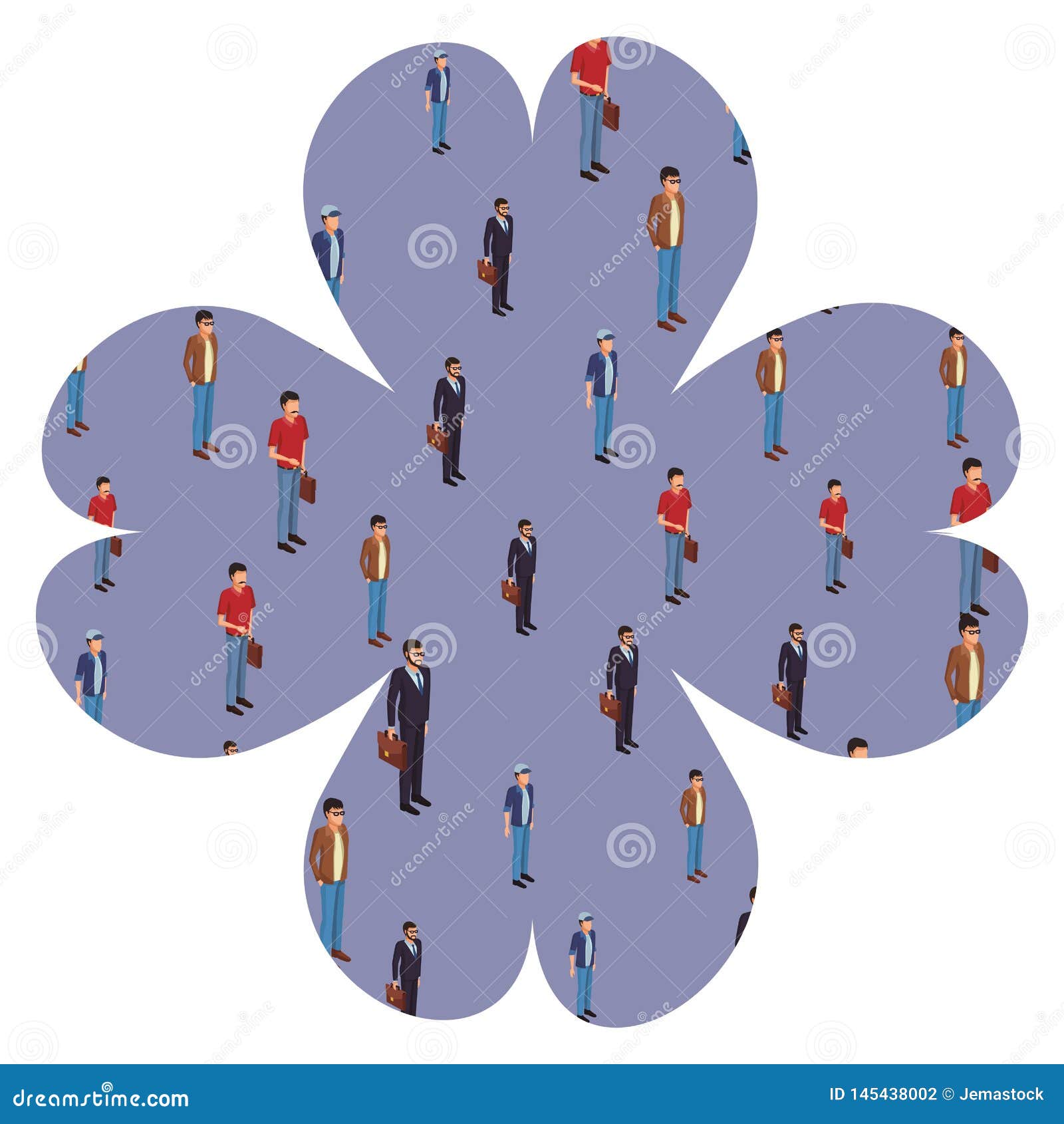 People frame isolated stock vector. Illustration of head - 145438002
