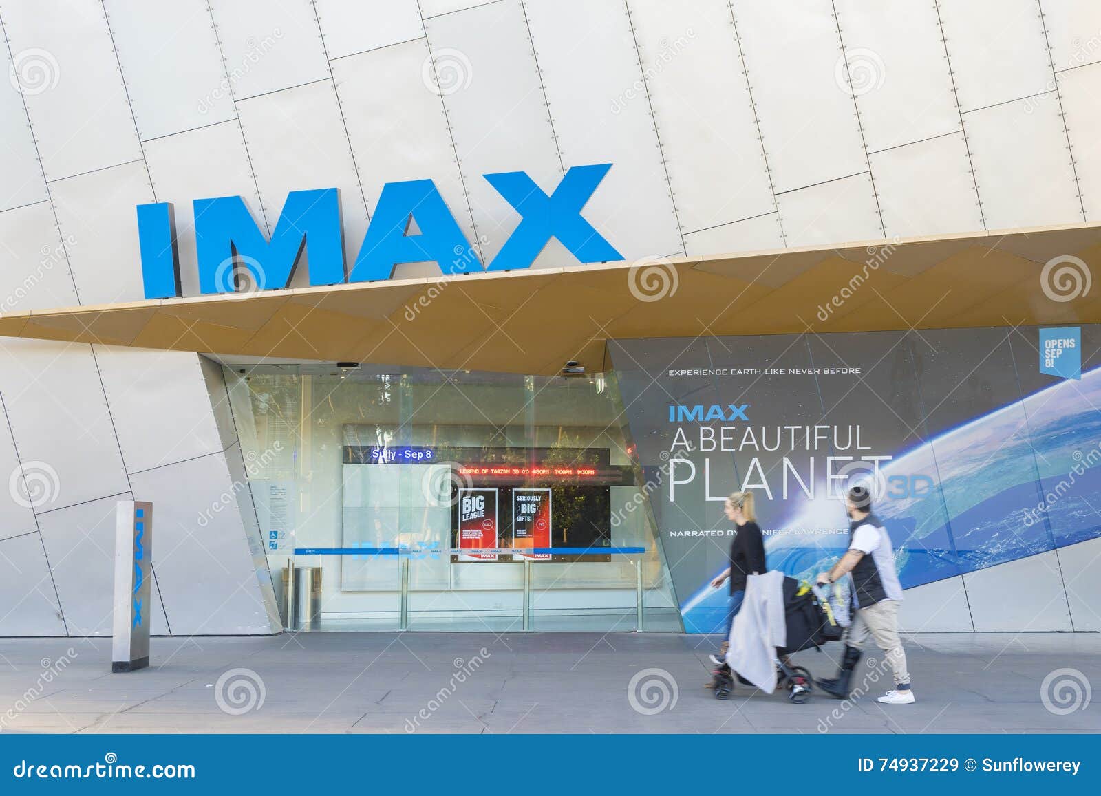 People in Front of the IMAX Theatre in Melbourne Editorial Stock Image ...