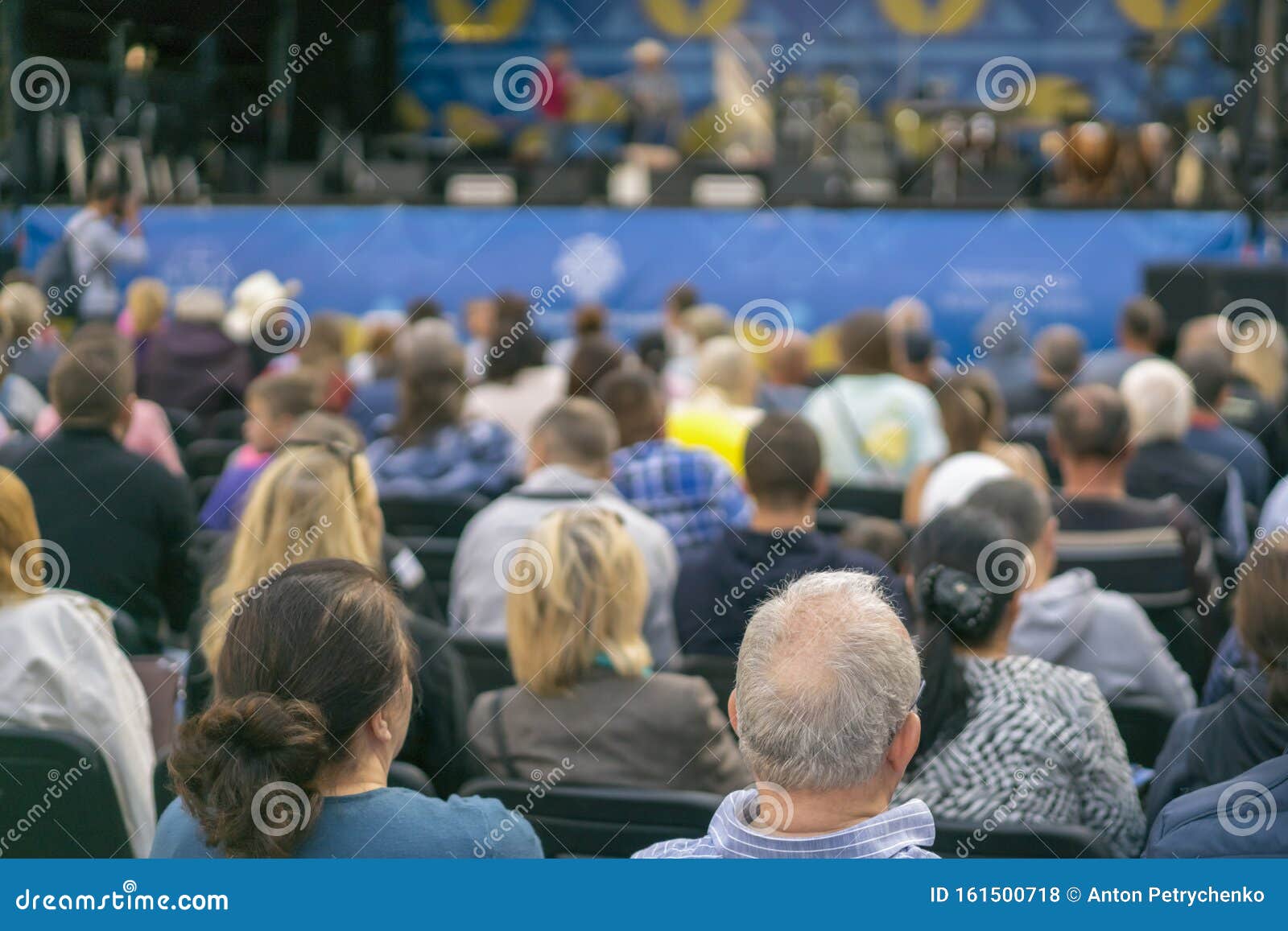 People in Front of the Stage. People at the Concert Editorial Stock ...