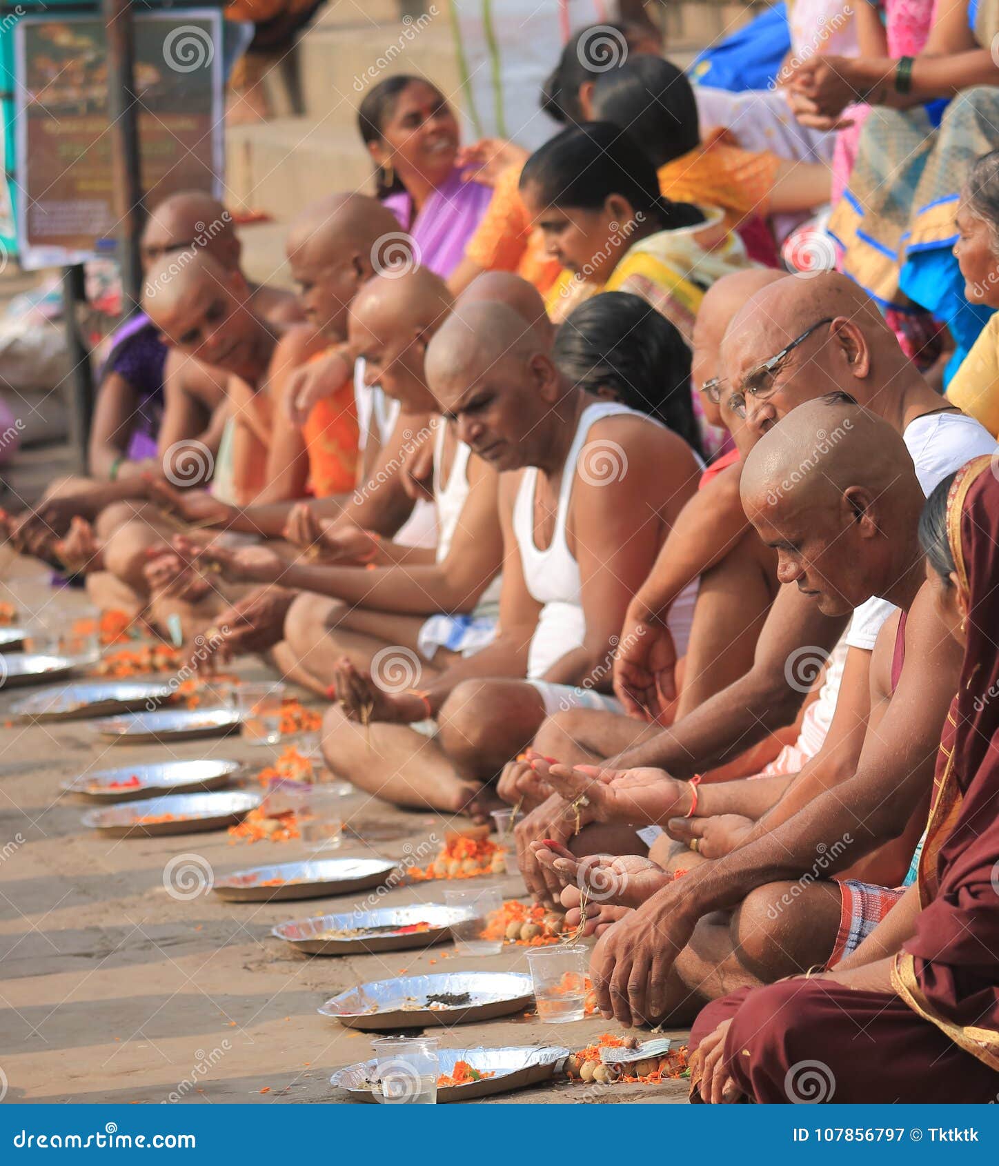 Ganges River Religious Chant Varanasi India Editorial Photography ...