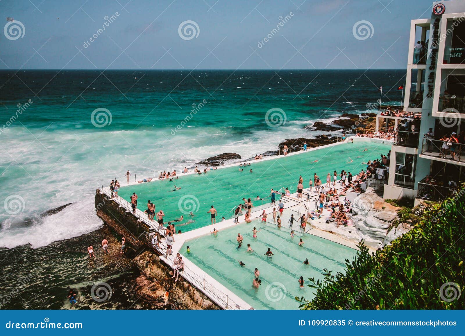 People Gathering Near Swimming Pool Picture. Image: 109920835