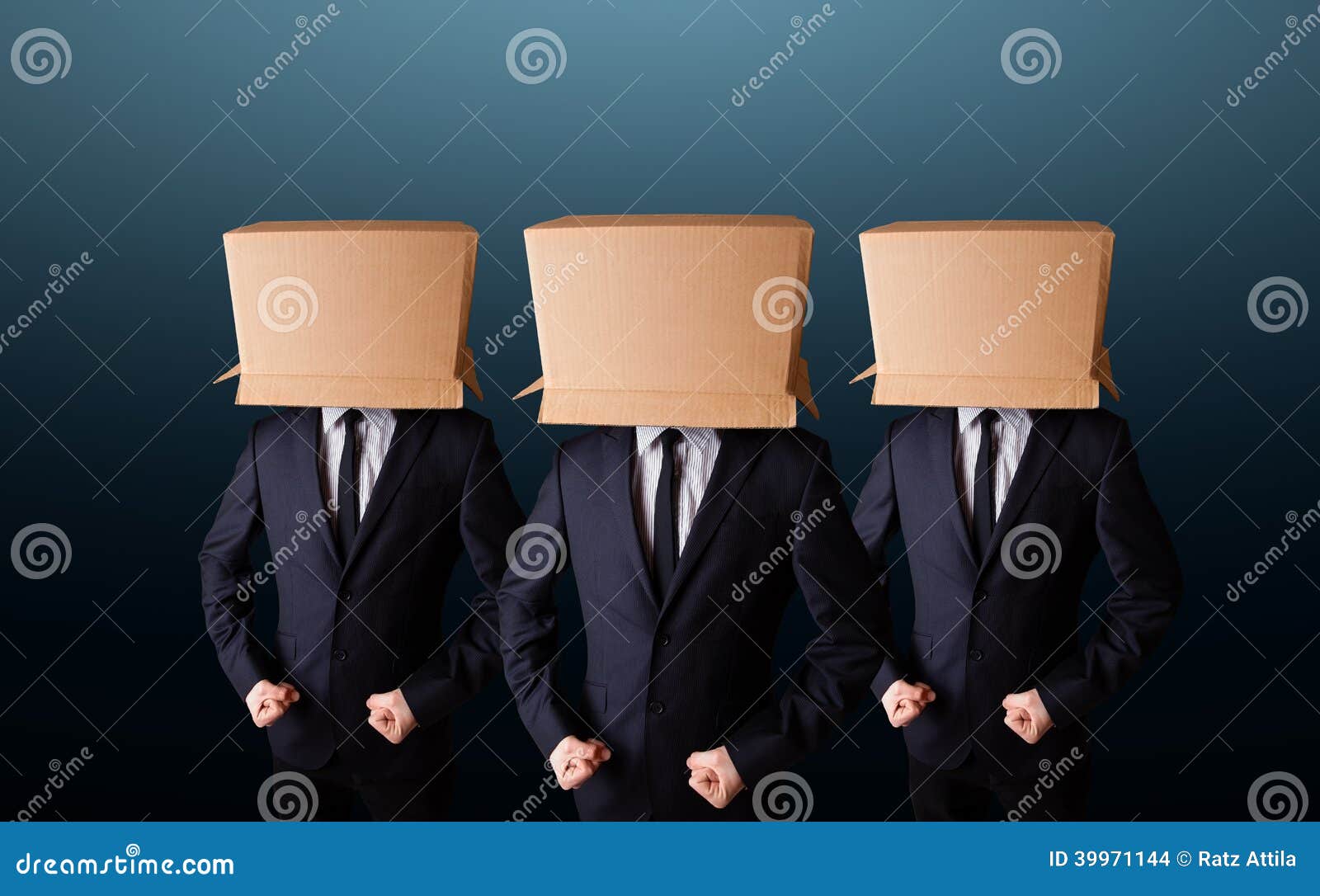 People Gesturing with Empty Box on Their Head Stock Photo - Image of ...