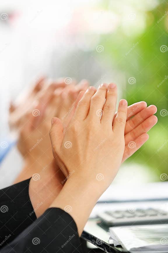 People giving applause stock image. Image of respect - 10755145