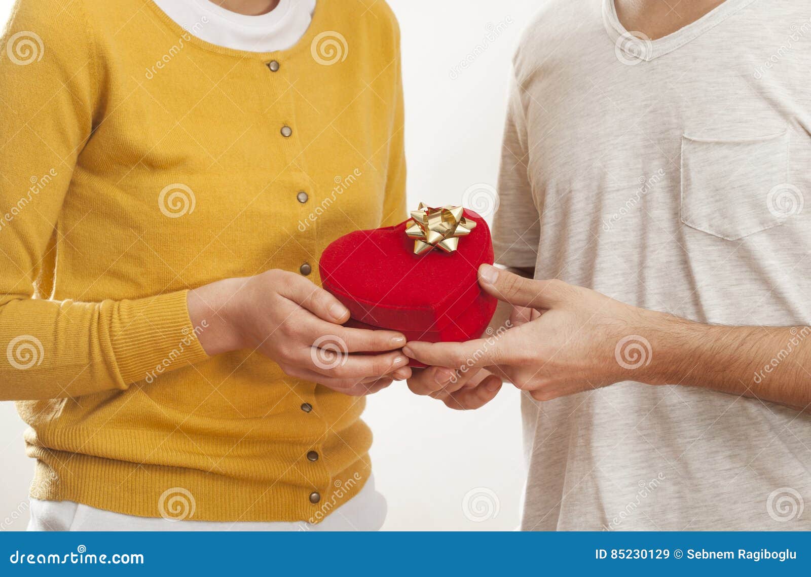 People giving gift in box stock image. Image of anniversary - 85230129