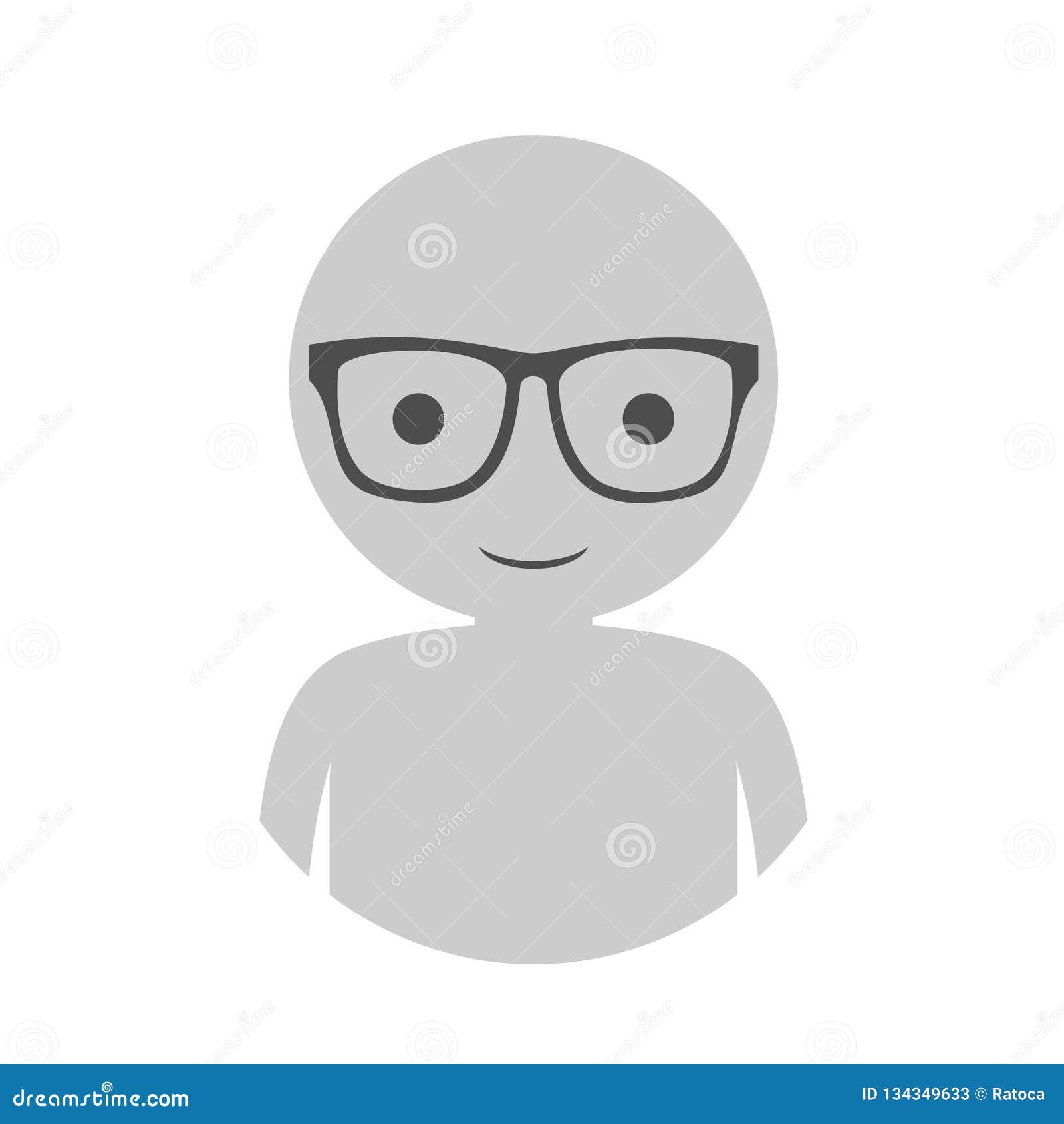 People with glasses icon stock vector. Illustration of flat - 134349633