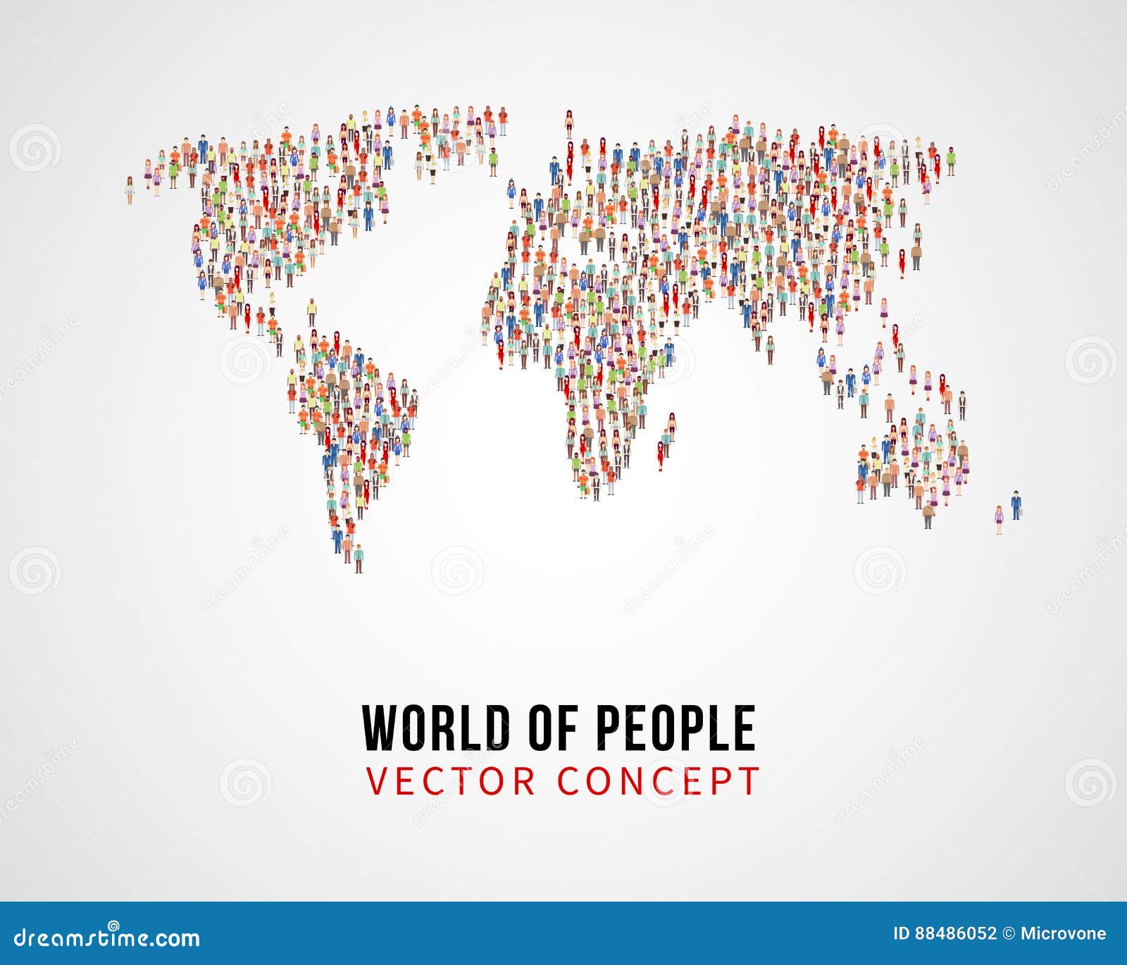 Population Map Cartoon Vector | CartoonDealer.com #90151947