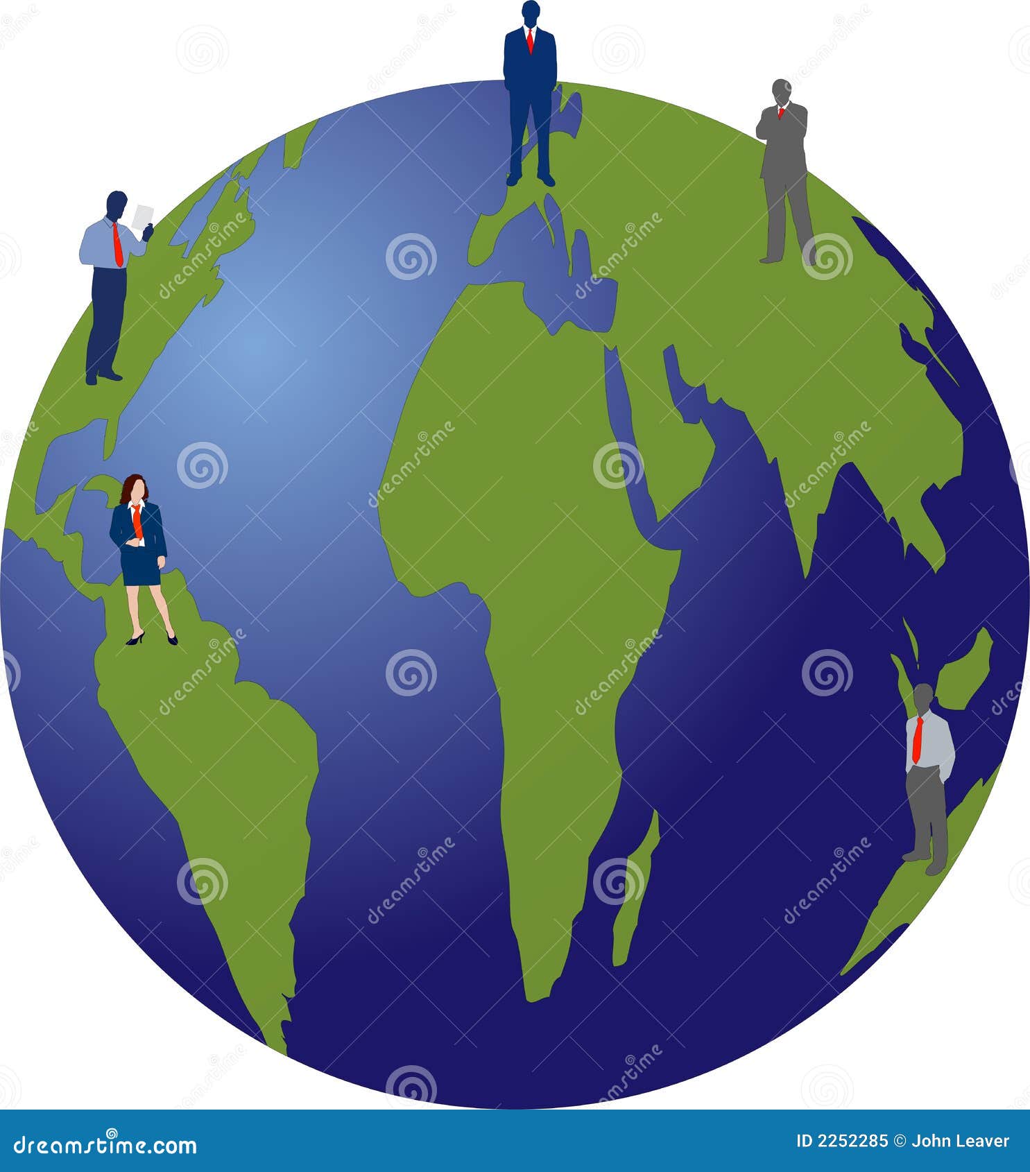 People on globe stock illustration. Illustration of america - 2252285