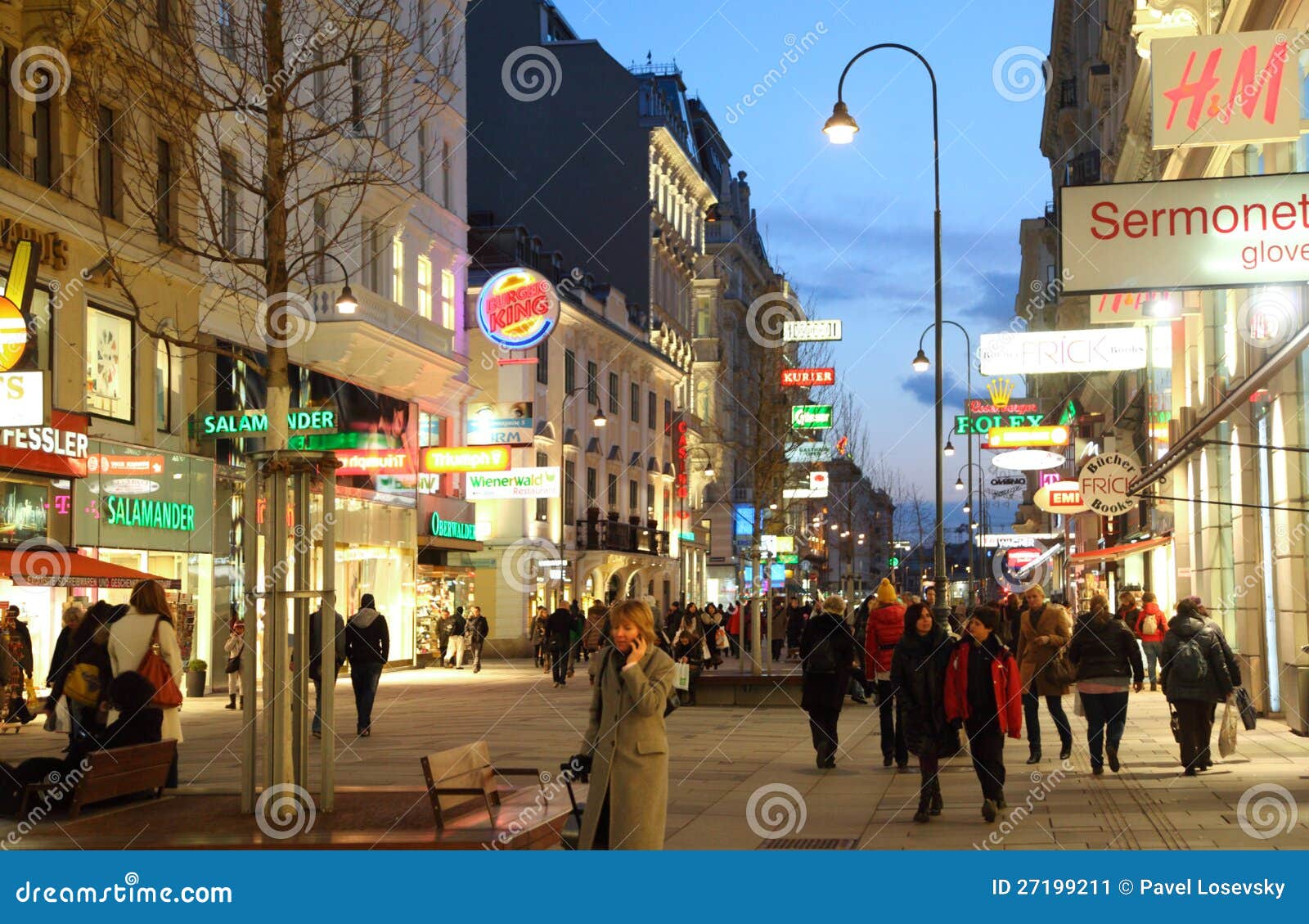 People Go on Main Pedestrian Street Editorial Photo - Image of ...