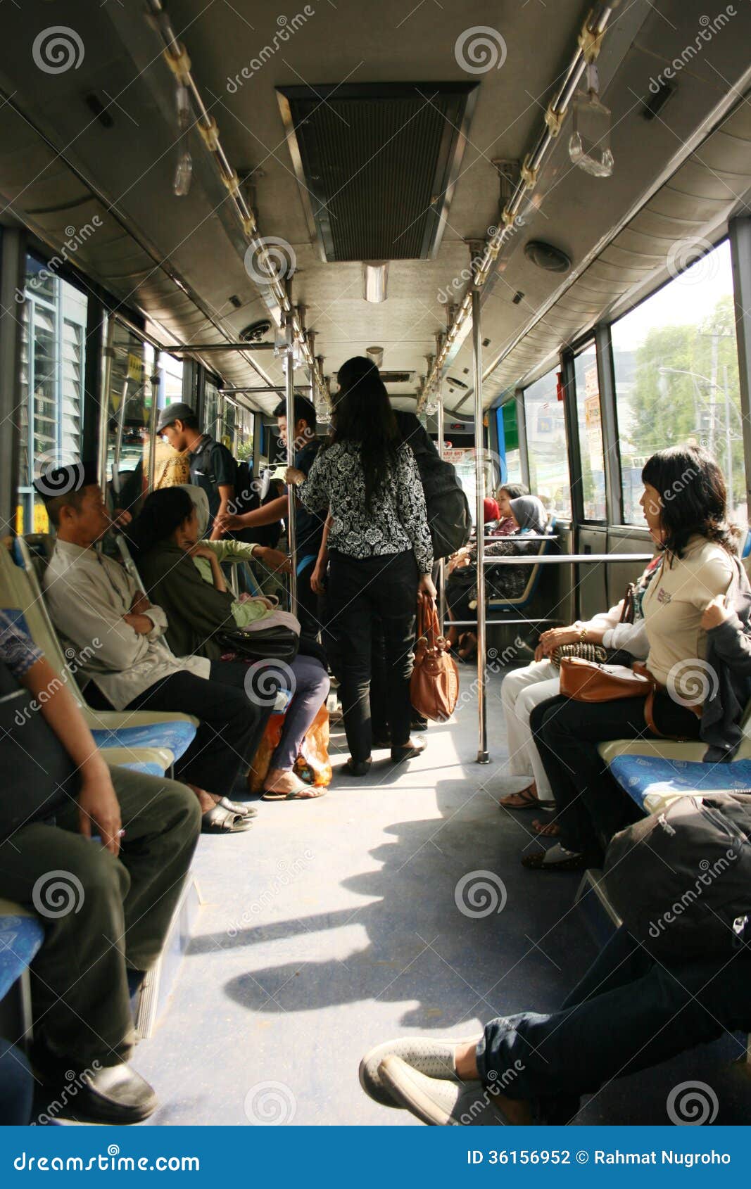 People going by bus editorial photography. Image of male - 36156952