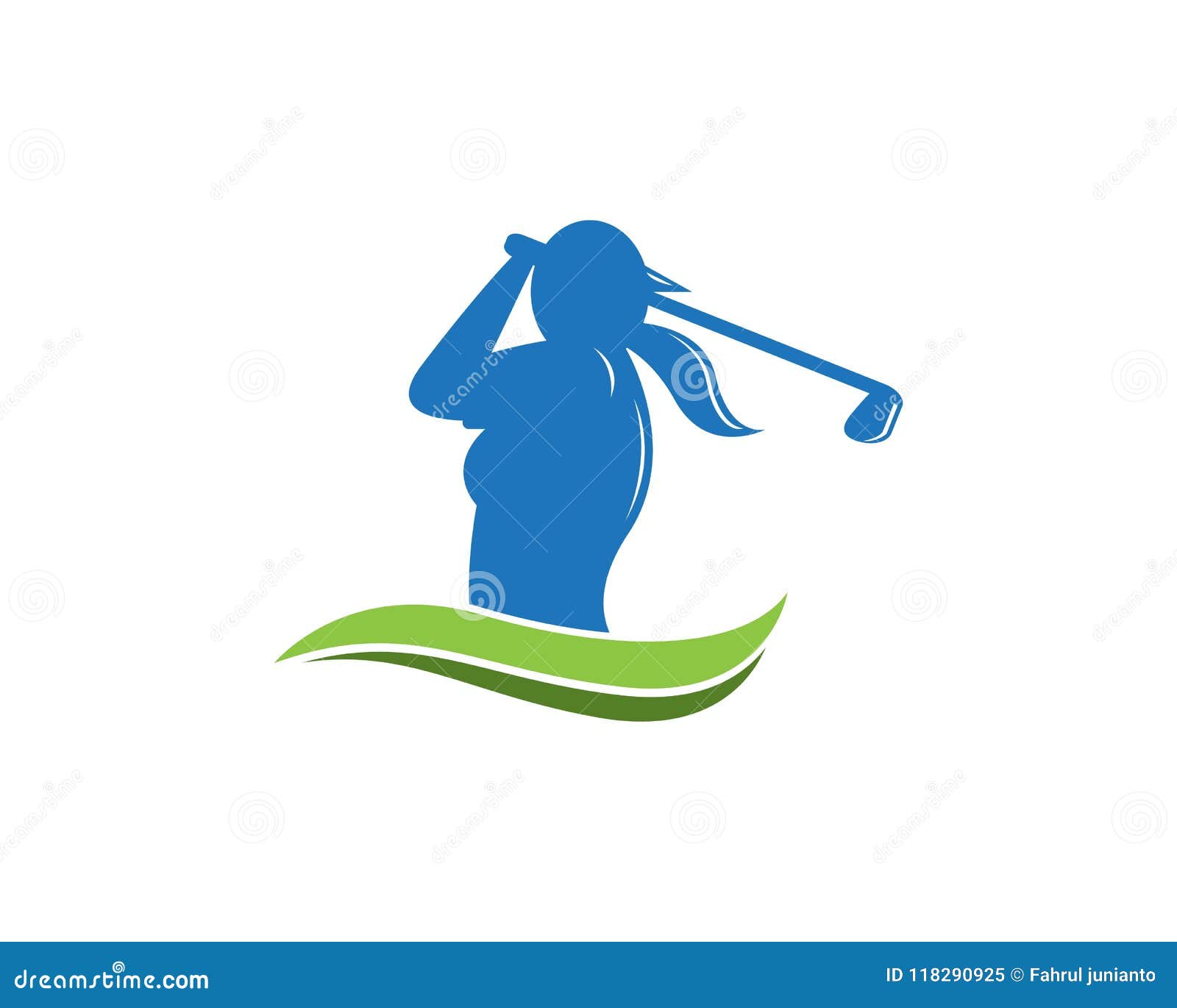 People Golf Logo Design Template Stock Vector - Illustration of field ...