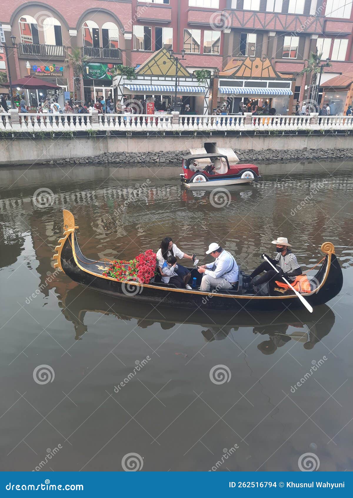 Gondola Rides, Or Traditional Venetian Boat Along Venice Canal ...