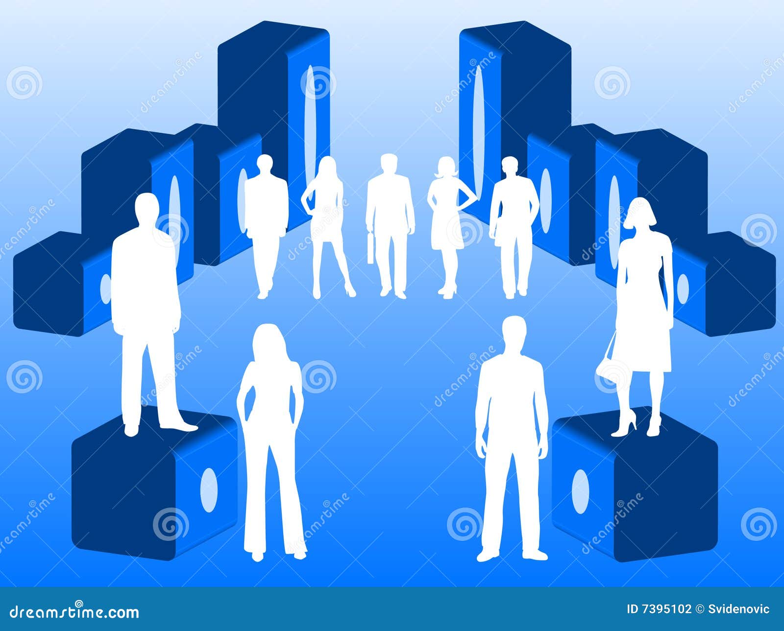 People and graph stock vector. Illustration of passion - 7395102