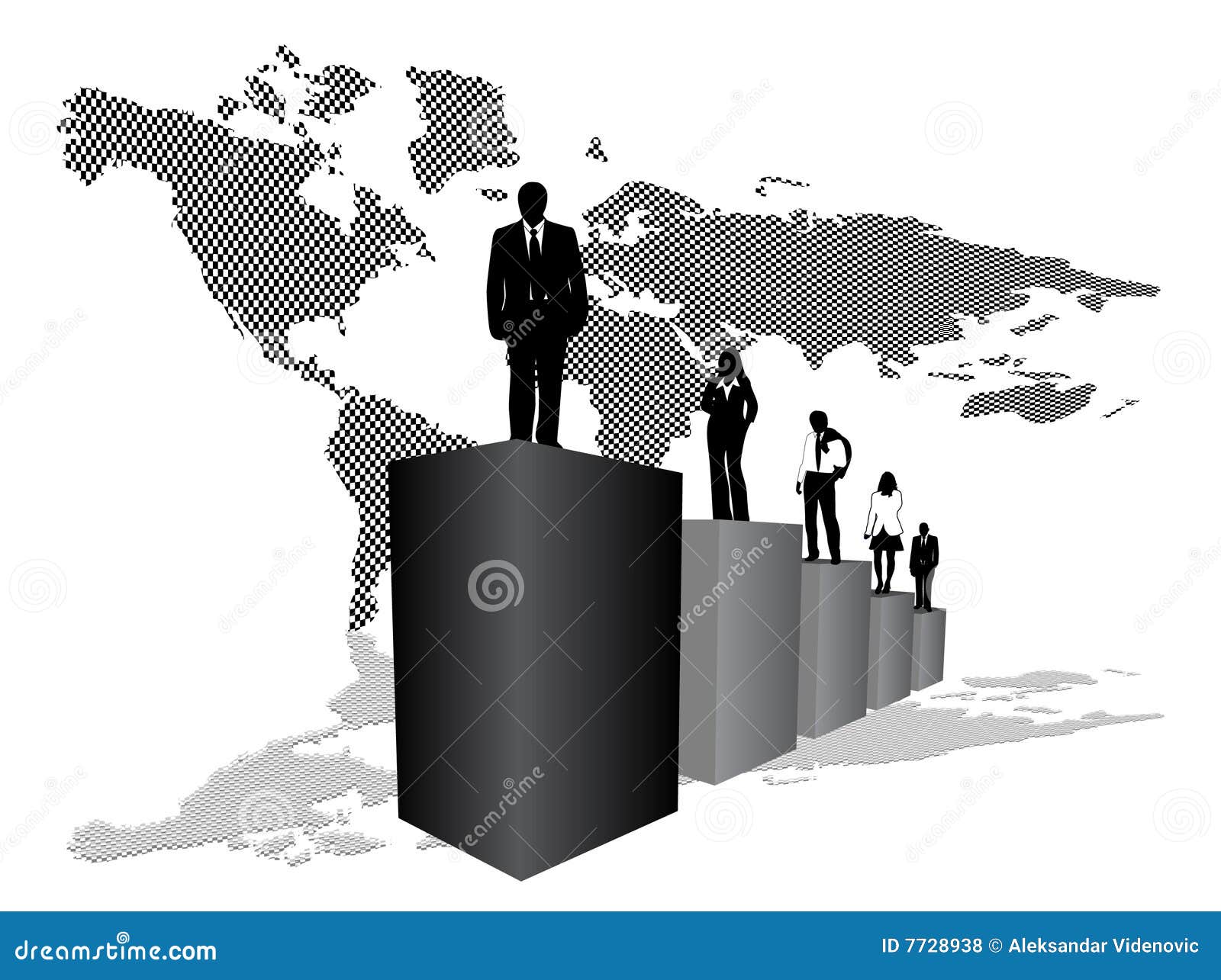 People And Graph Picture. Image: 7728938