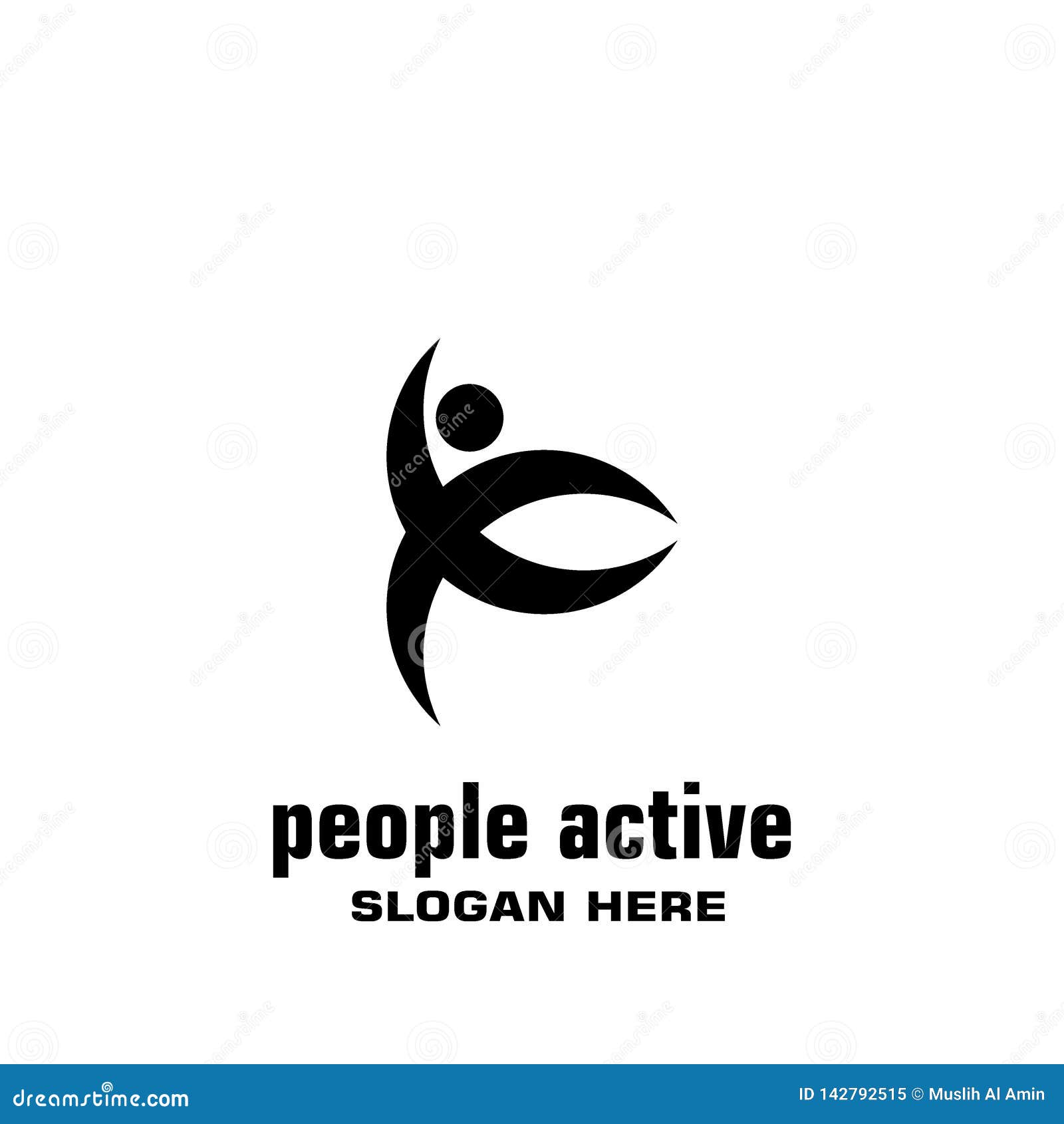 People logo flat design stock vector. Illustration of flat - 142792515