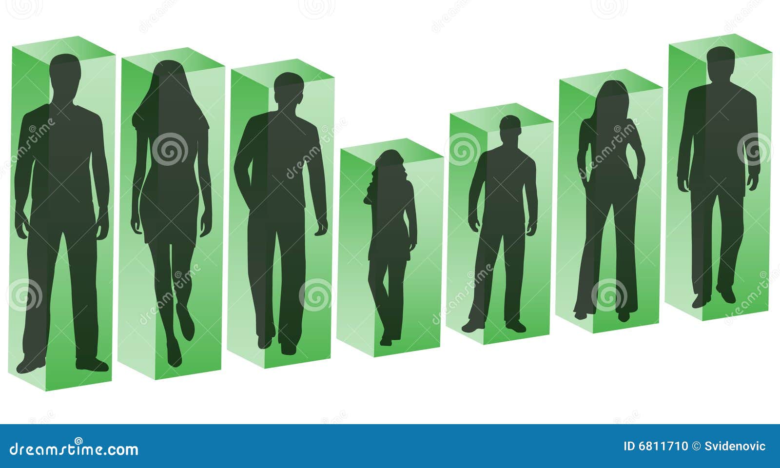 People in the graphs stock vector. Illustration of chart - 6811710