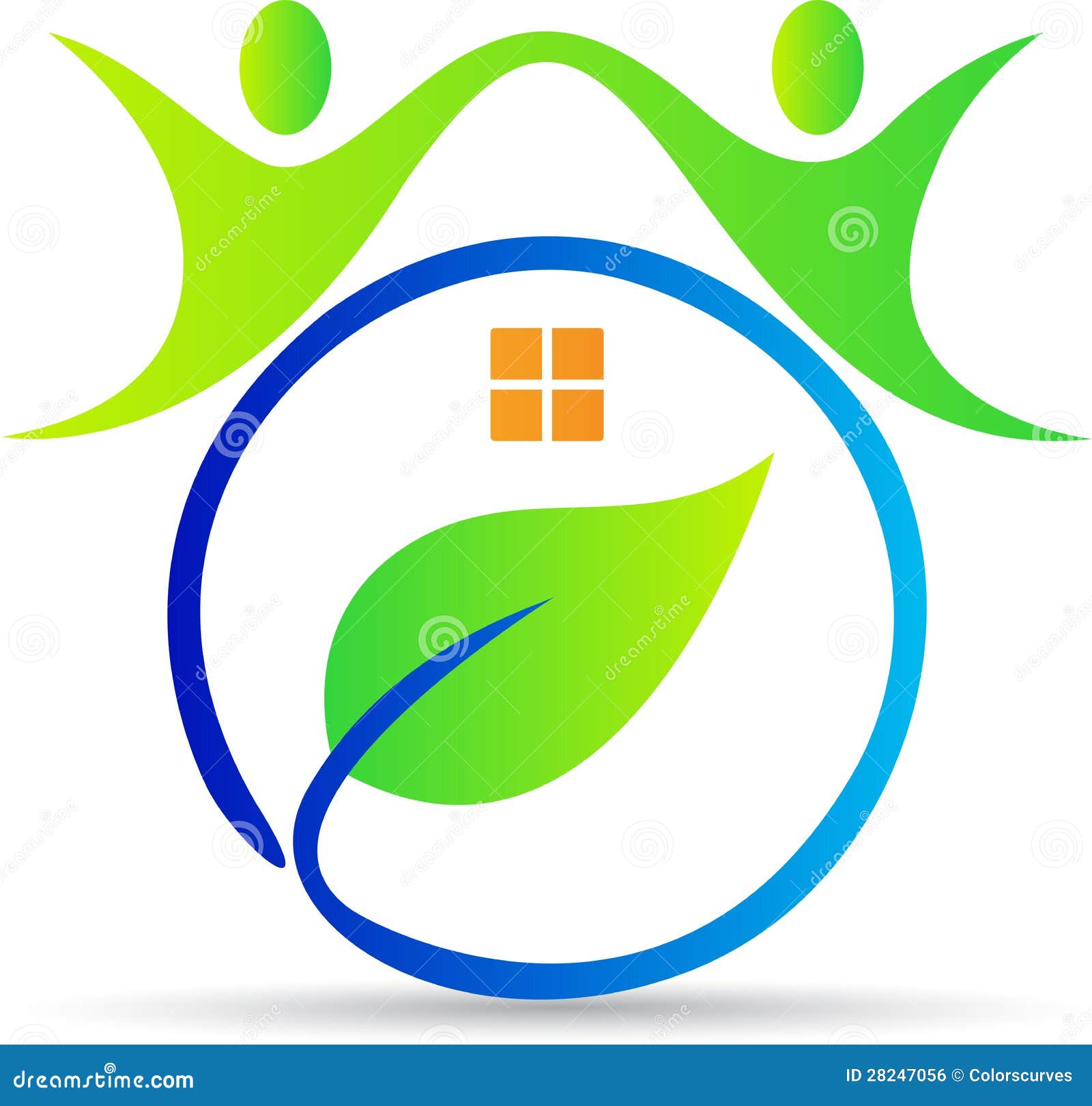 People green home stock vector. Illustration of environment - 28247056