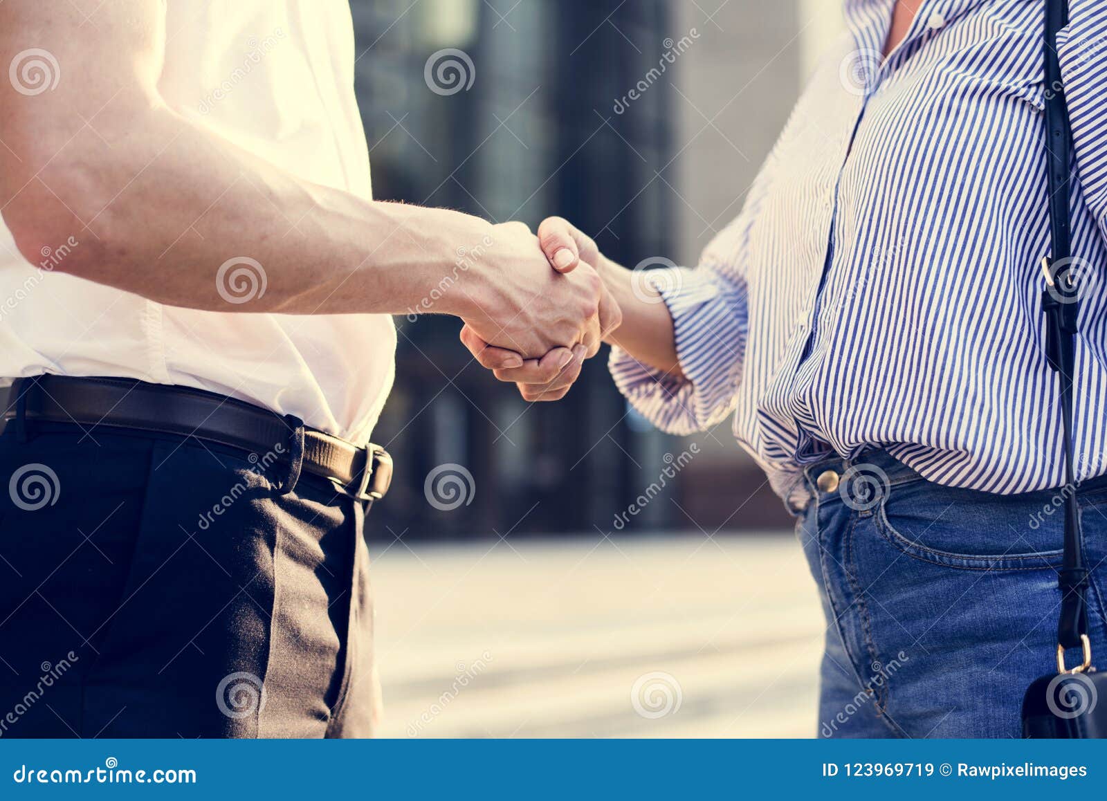 People Greeting by Shaking Hands Stock Image - Image of communication ...
