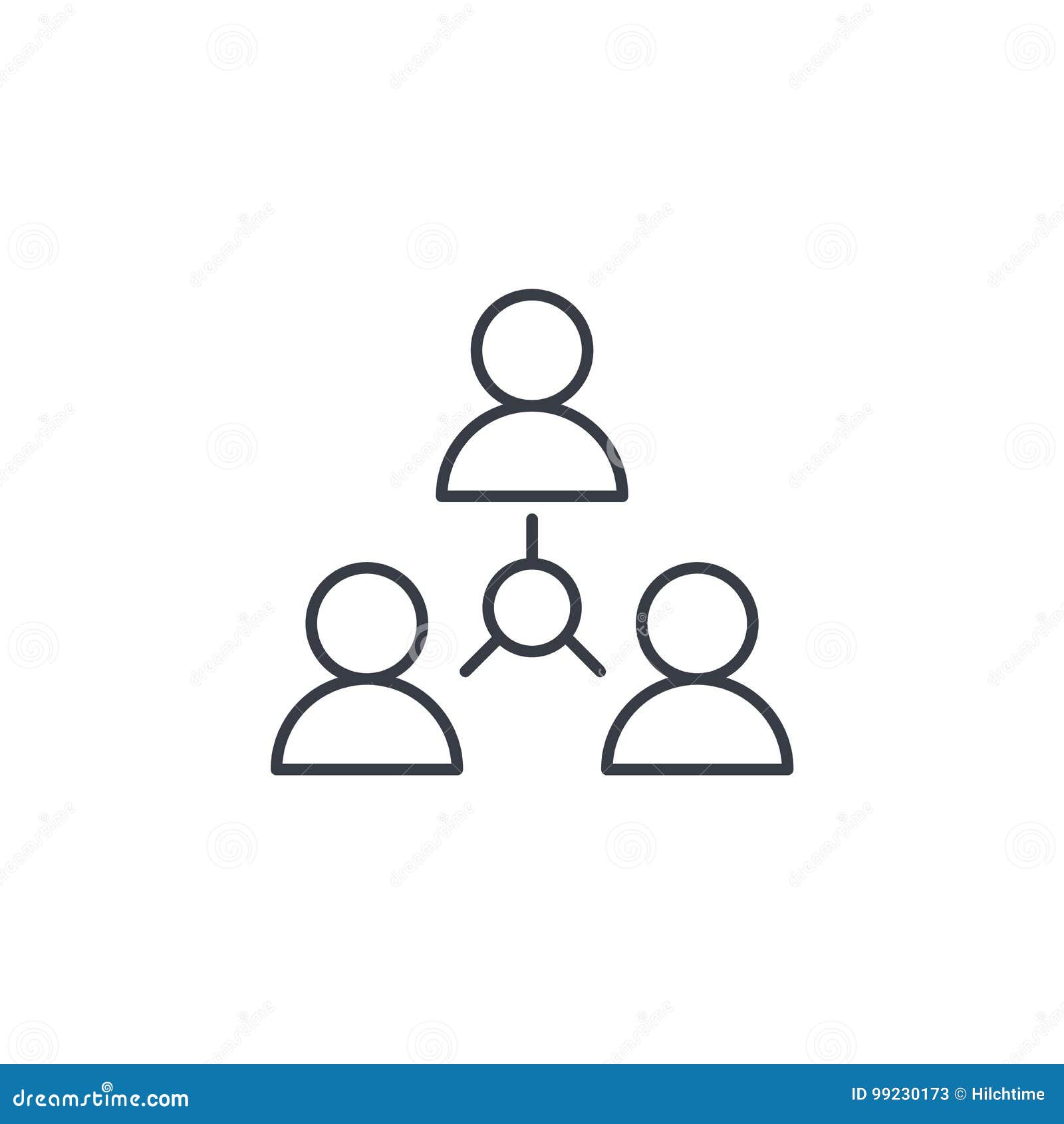 People Group, Community, Network Thin Line Icon. Linear Vector Symbol ...