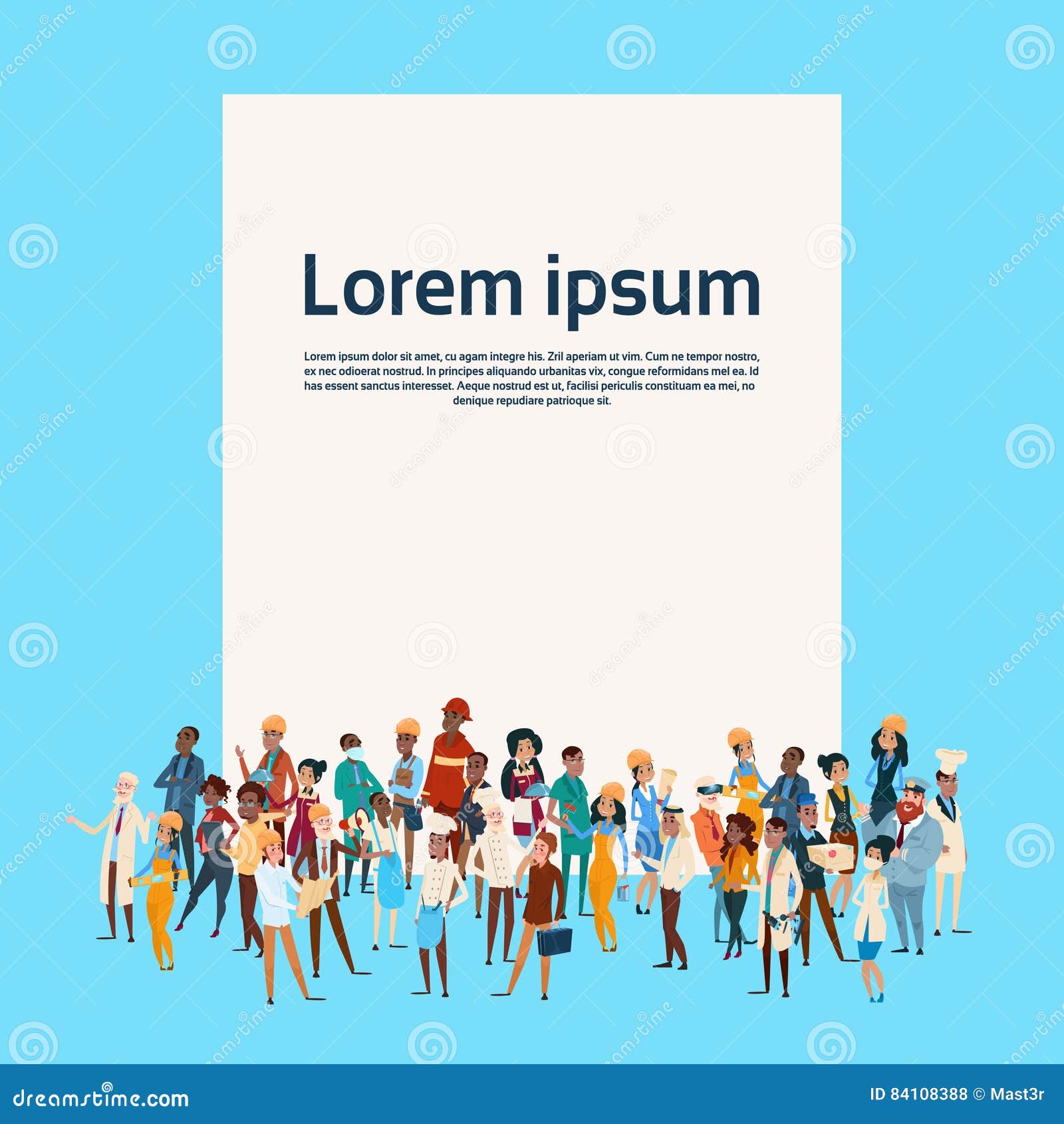 People Group Different Occupation Set, Employees Mix Race Workers ...