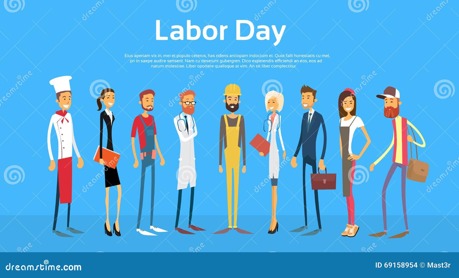 People Group Different Occupation Set, International Labor Day Stock ...