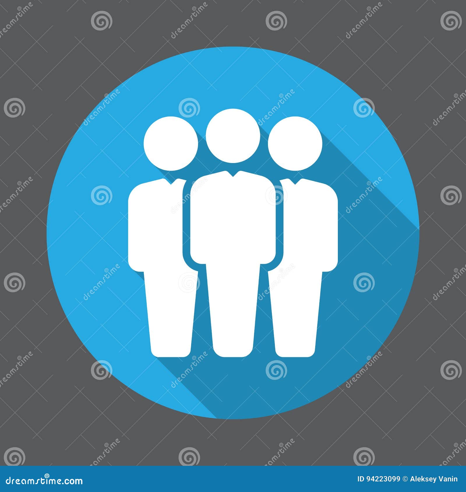 People In Circular Border Vector Illustration. Music Listening ...