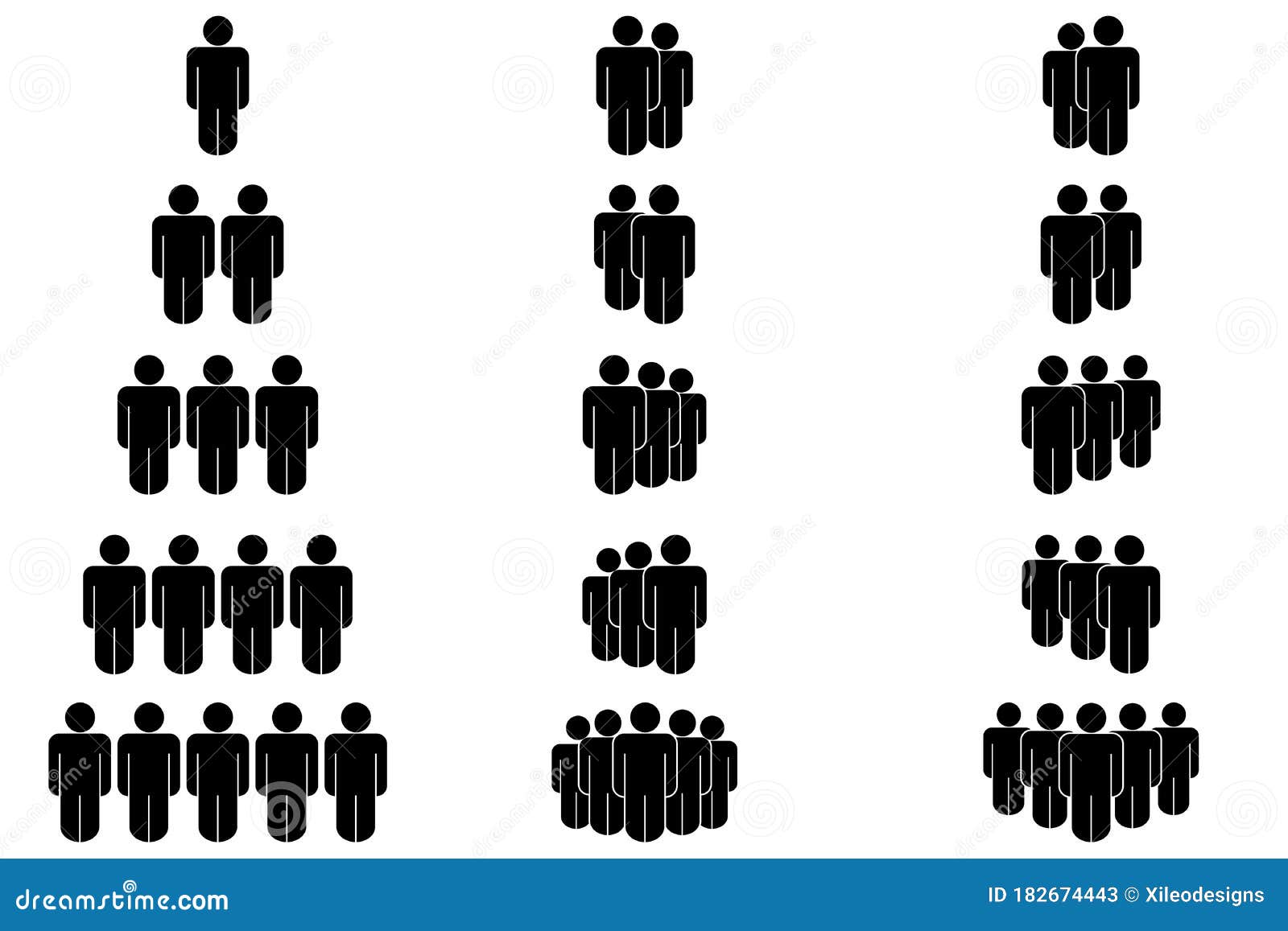 People Group Icon. Black and White EPS Vector Stock Vector ...