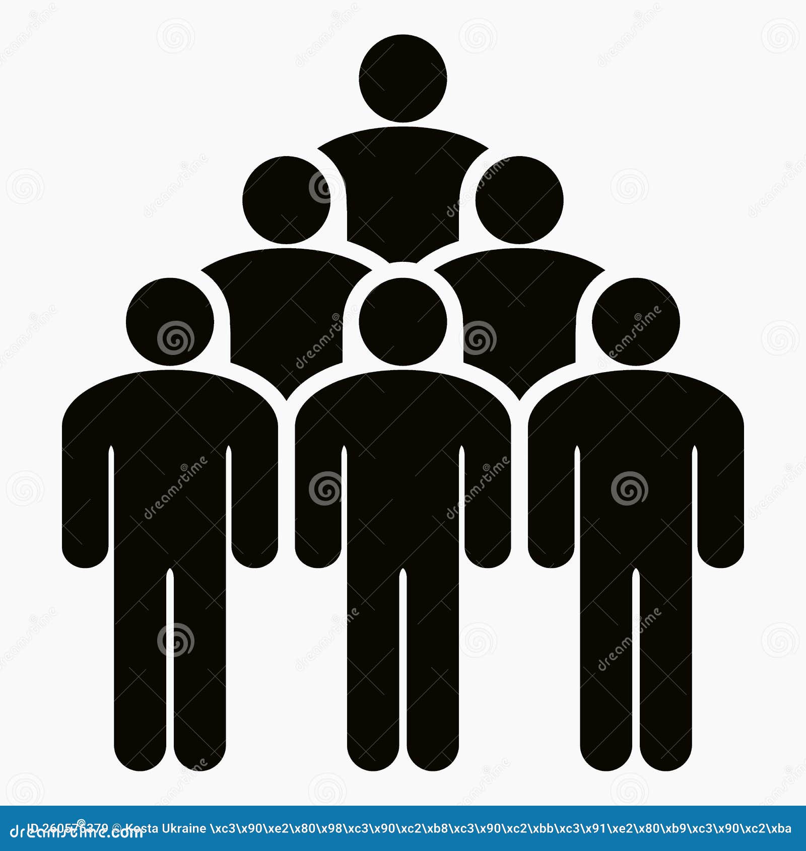 People group icon stock vector. Illustration of vector - 260576379