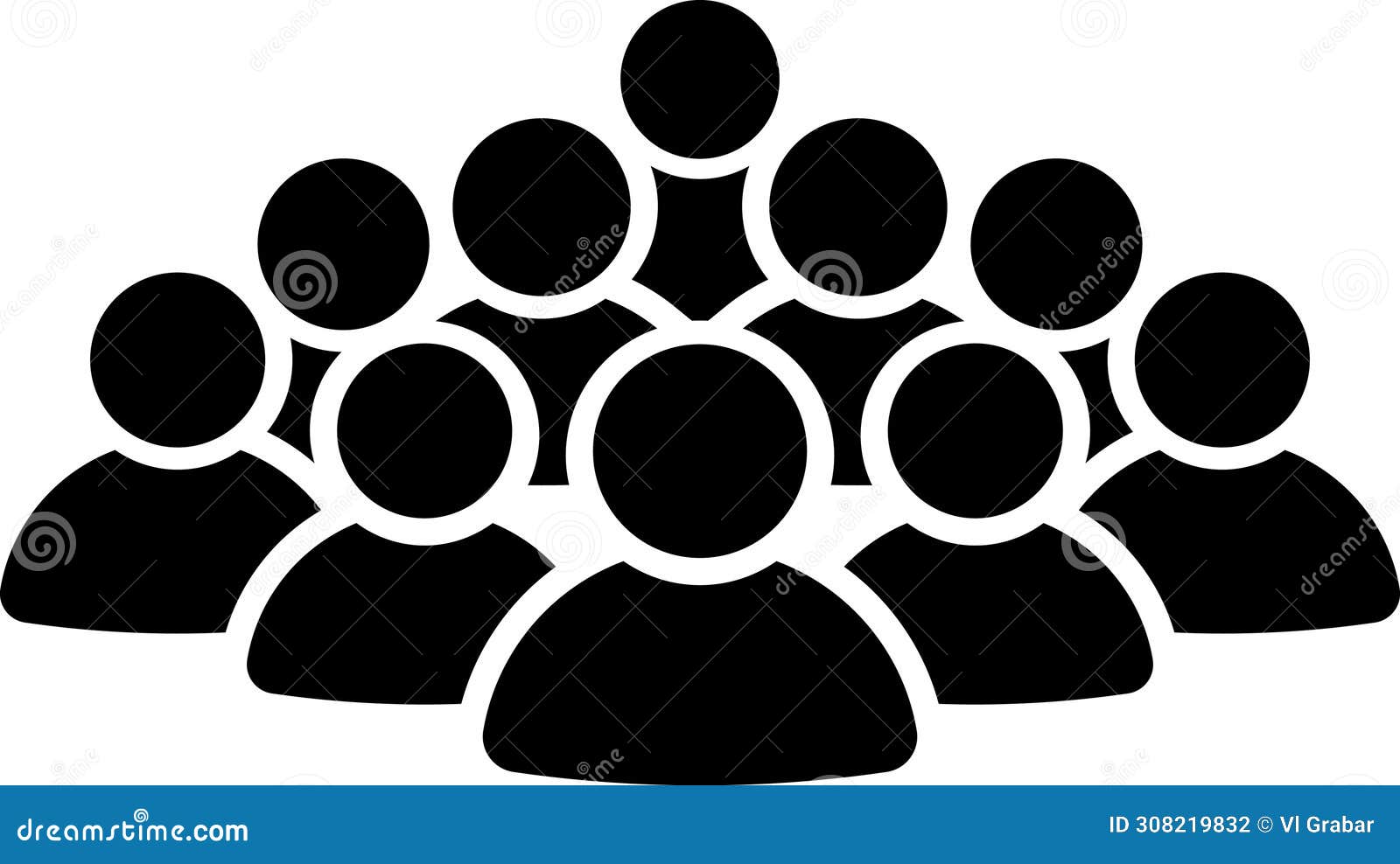 People Group Icon Set Team Worker User. Employee People Group Icon Team ...