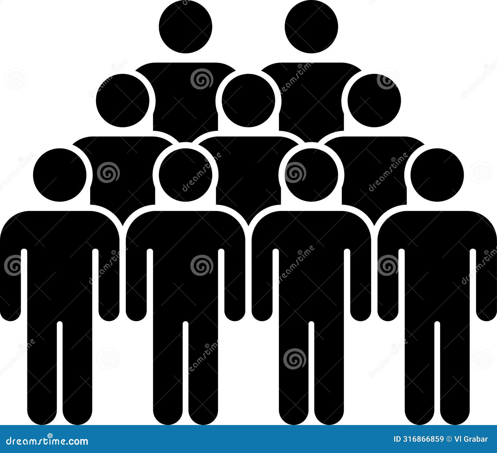 People Group Icon Set Team Worker User. Employee People Group Icon Team ...